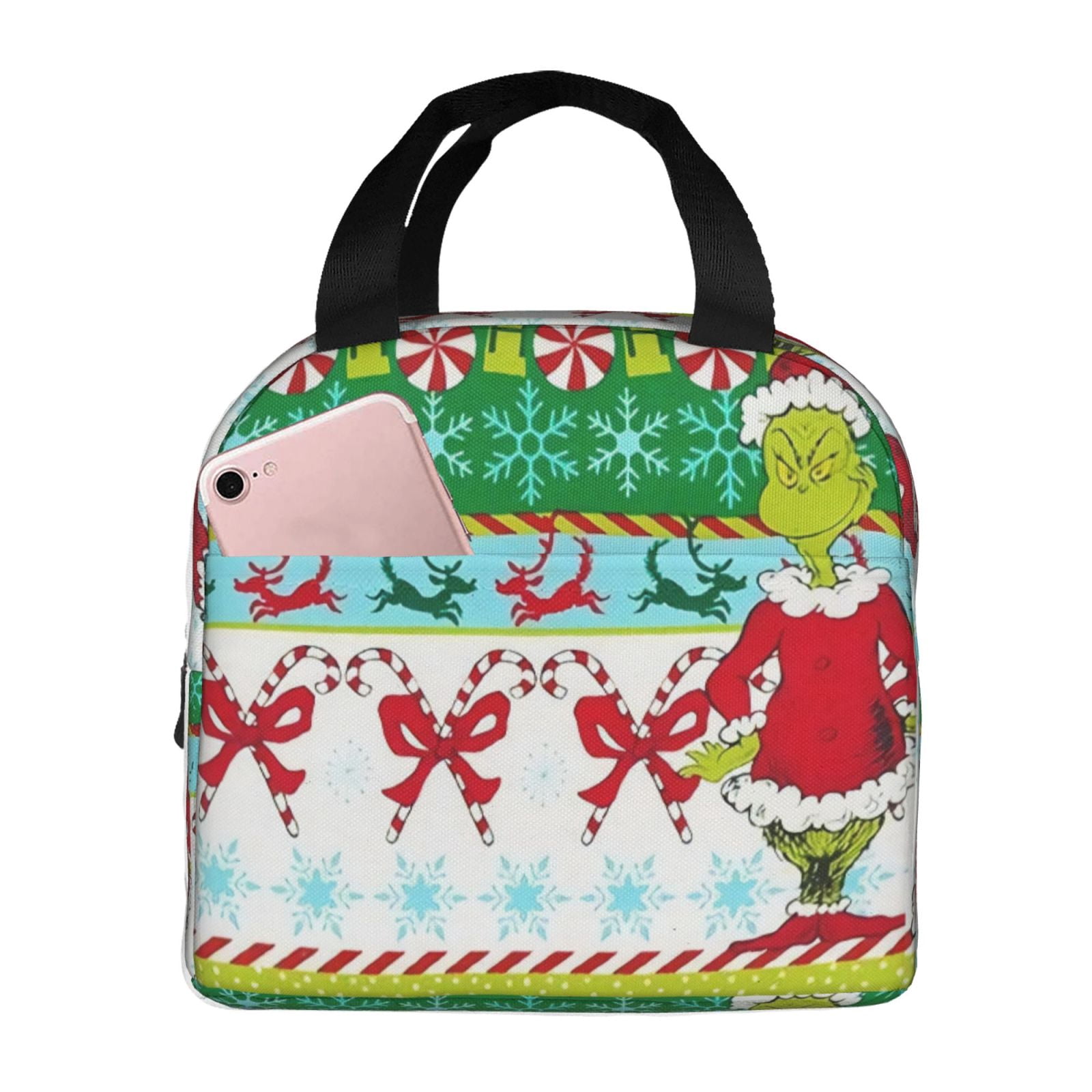 Merry Christmas Grinch Smiley Lunch Box,Lunch Box for Men,Lunch Box for ...