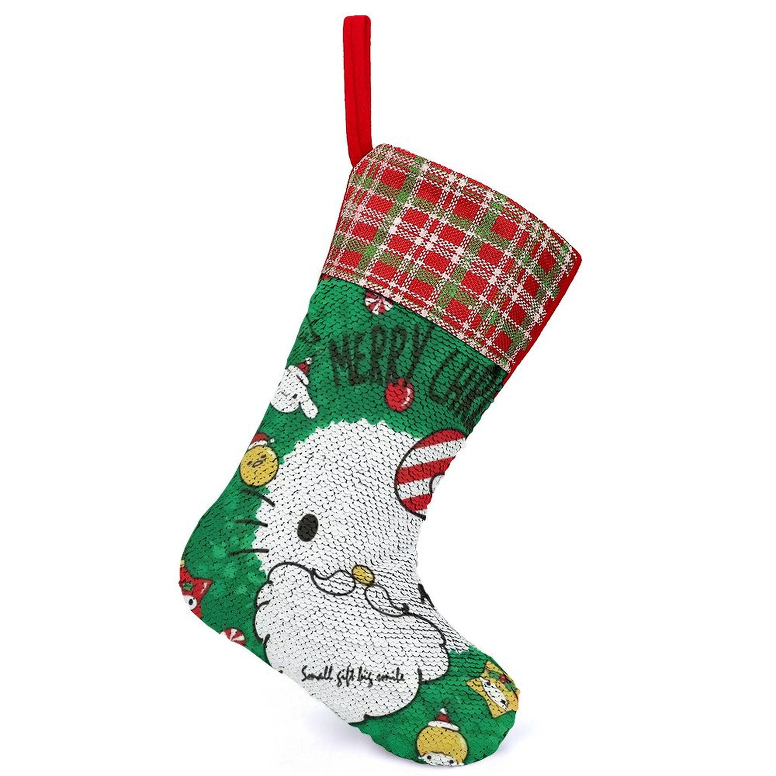 Merry Christmas Hello Kitty Christmas Stockings,Reversible Color ...