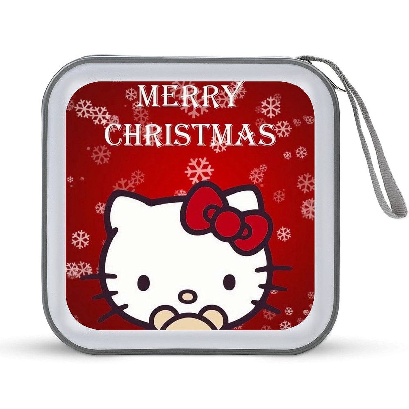 Merry Christmas Hello Kitty006 CD Case, 40 Capacity VCD/DVD Case Holders Wallet Hard Plastic DVD ...