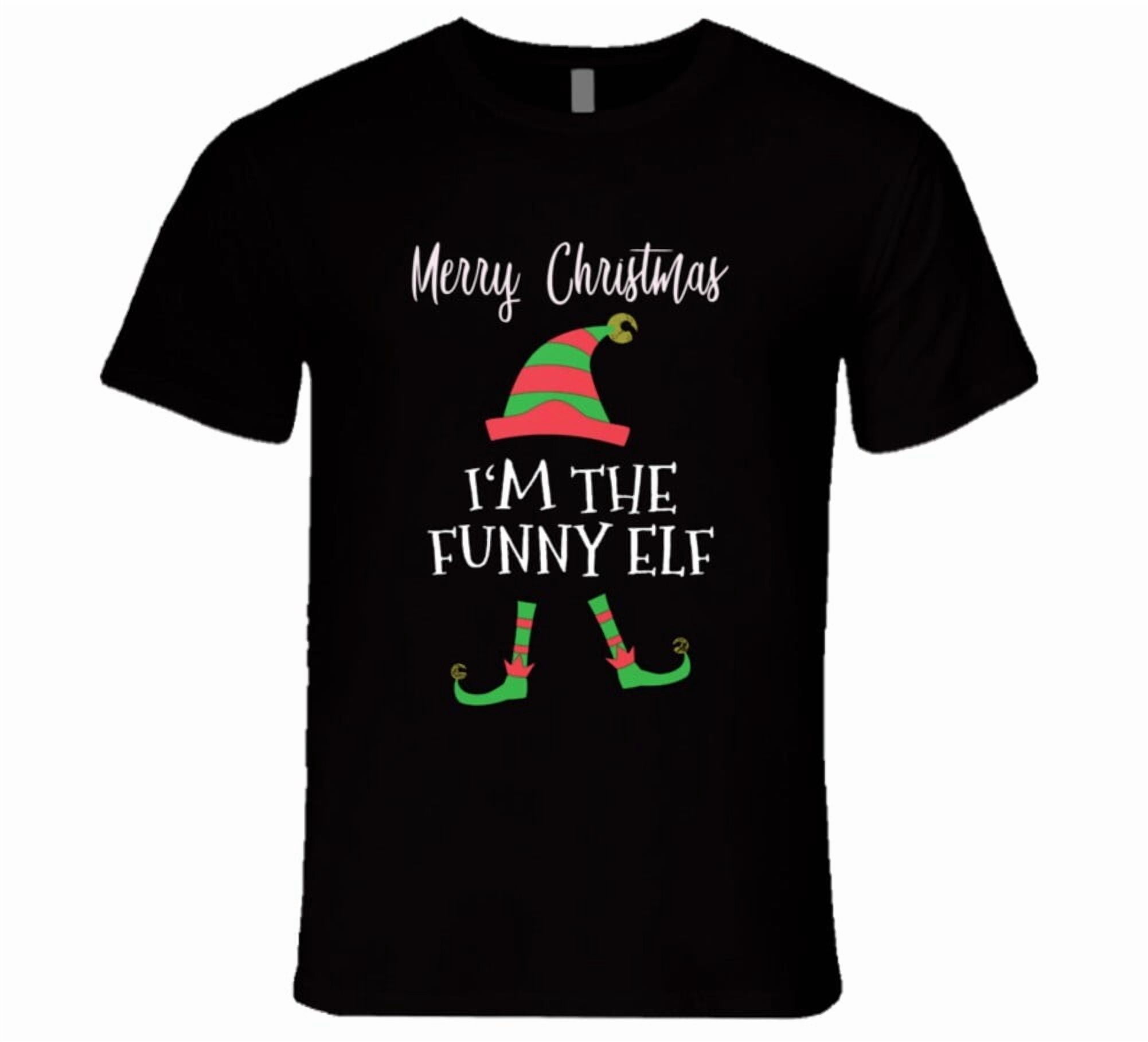 Merry Christmas Im The Funny Elf Premium Gift Holiday T Shirt - Walmart.com