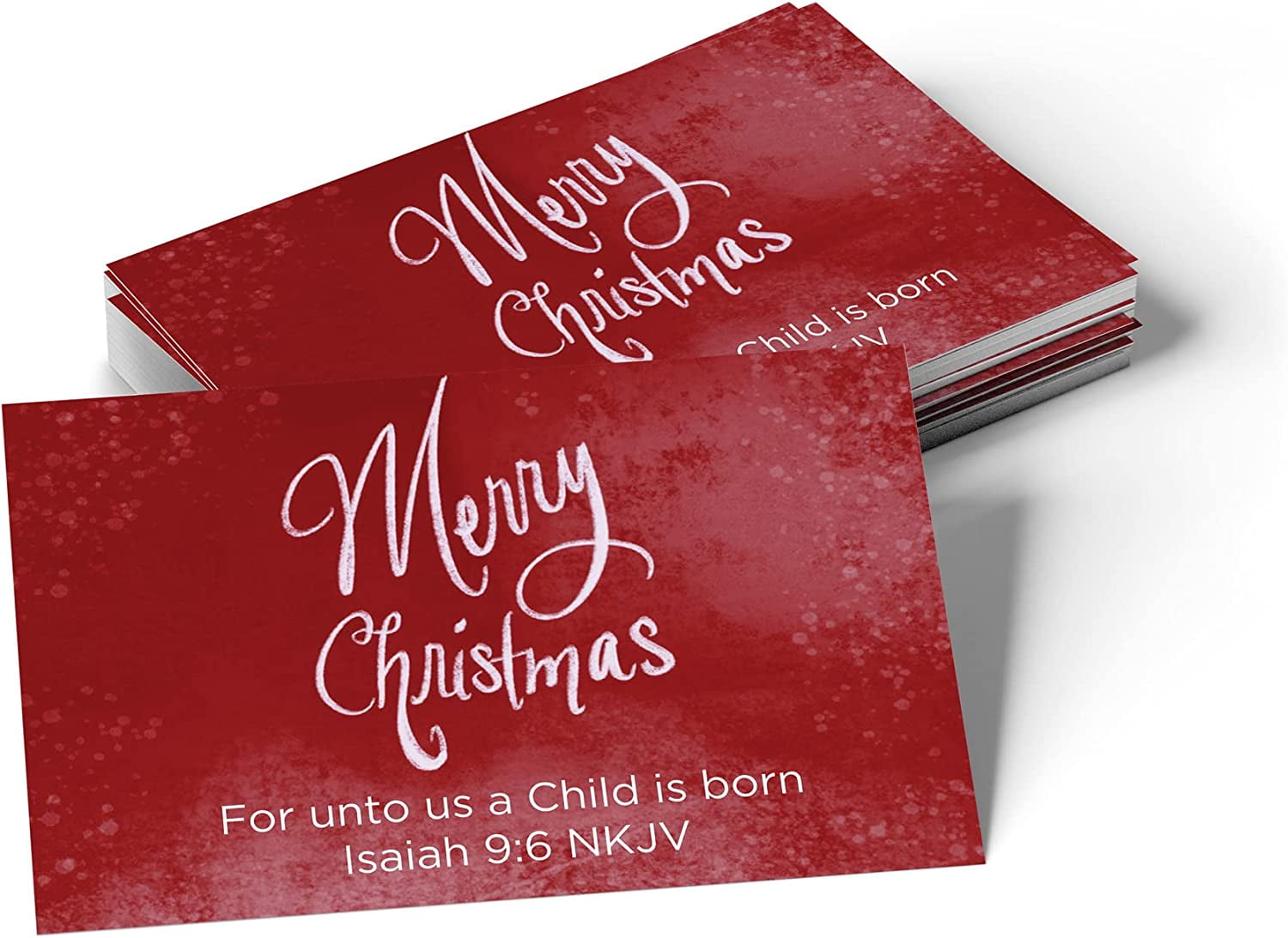 Merry Christmas, Isaiah 9:6, Bulk Pack of 25 Seasonal Affirmation ...