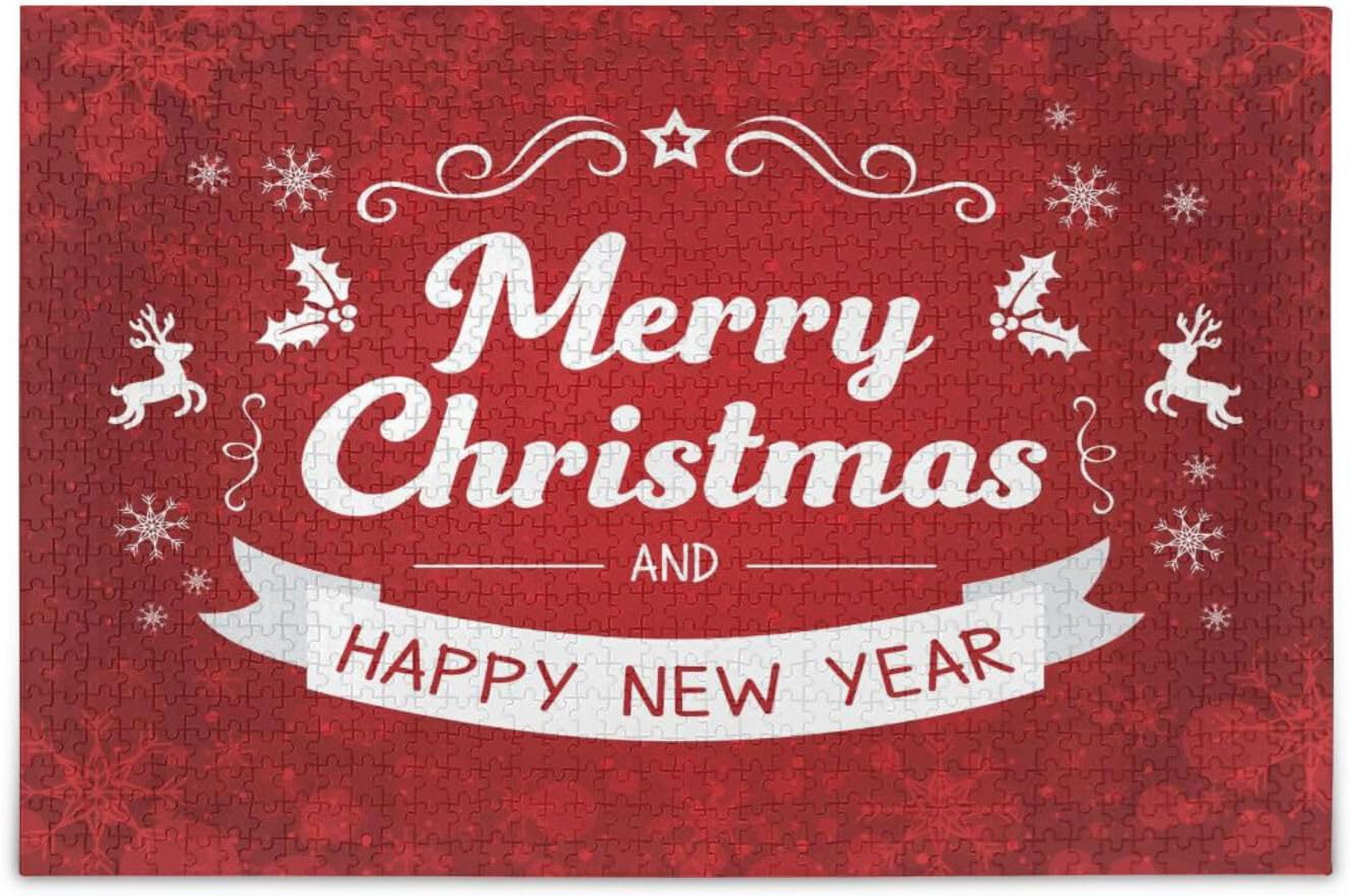 Merry Christmas Jigsaw Puzzle 500 PiecesDie-Cut Puzzle Pieces Are Easy ...