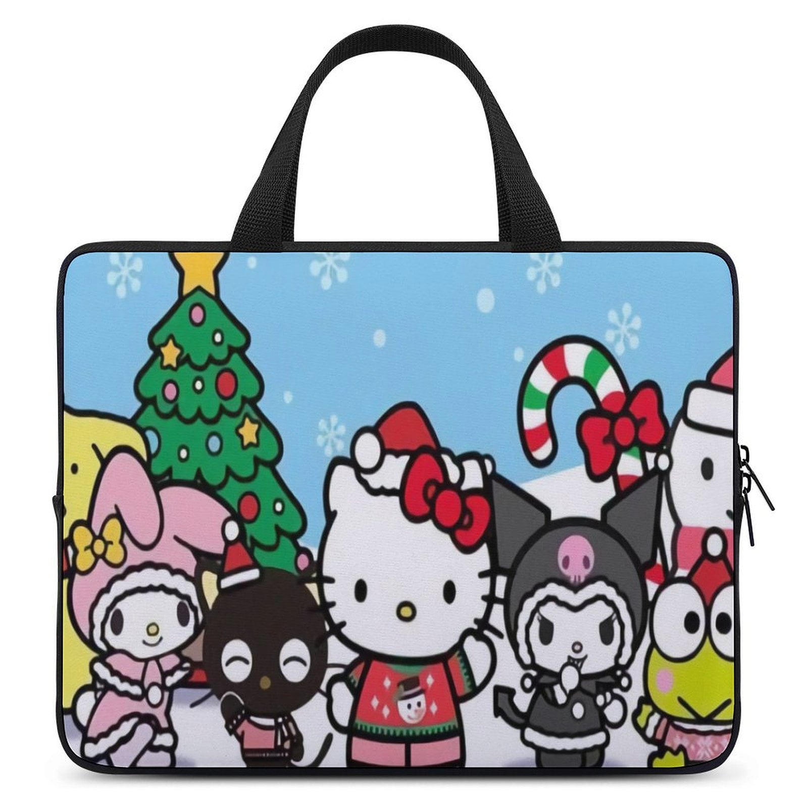 Merry Christmas Kuromi Melody Hello-Kitty 12 Inch Laptop Bag,Expandable ...