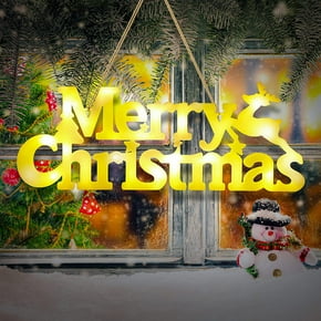 Large Outdoor Merry Christmas Lighted Sign