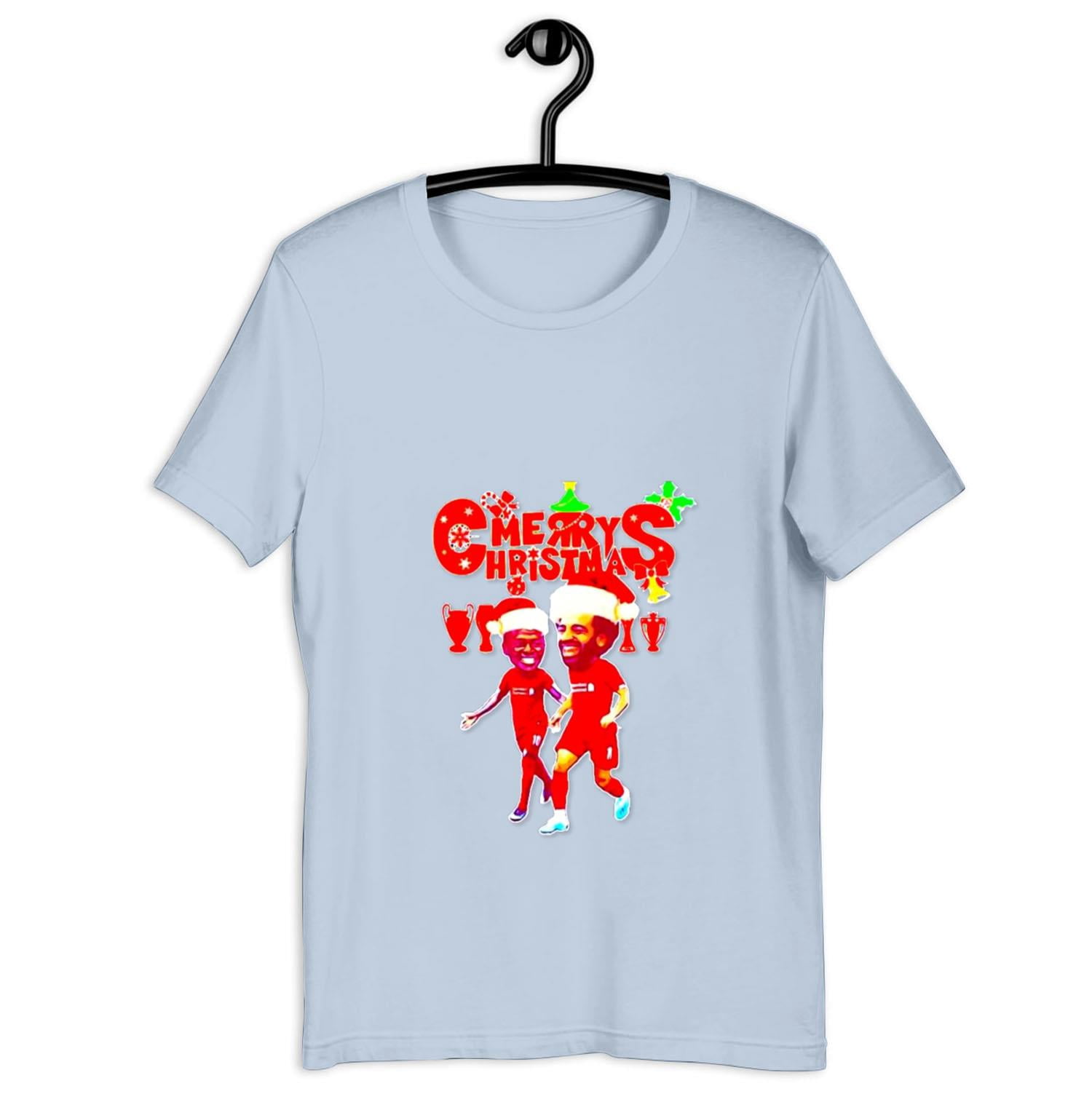 Merry Christmas Liverpool Mohamed Salah shirt-removebg-preview ...