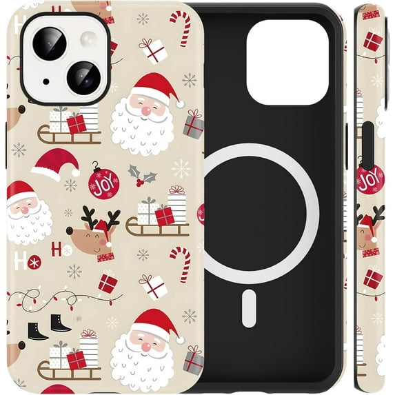 Merry Christmas Magnetic Phone Case for iPhone 15 Case 6.1" Compatible ...