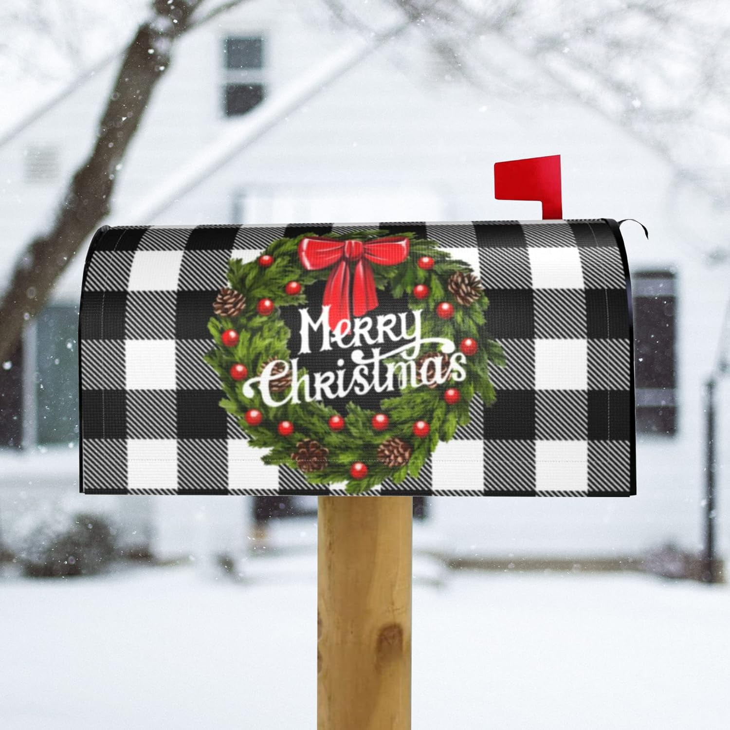 Merry Christmas Mailbox Covers Magnetic Christmas Outdoor Decorations ...