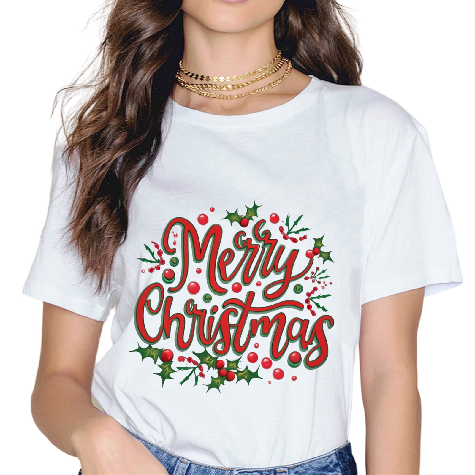 Merry Christmas Matching Family Christmas T-Shirt - Walmart.com