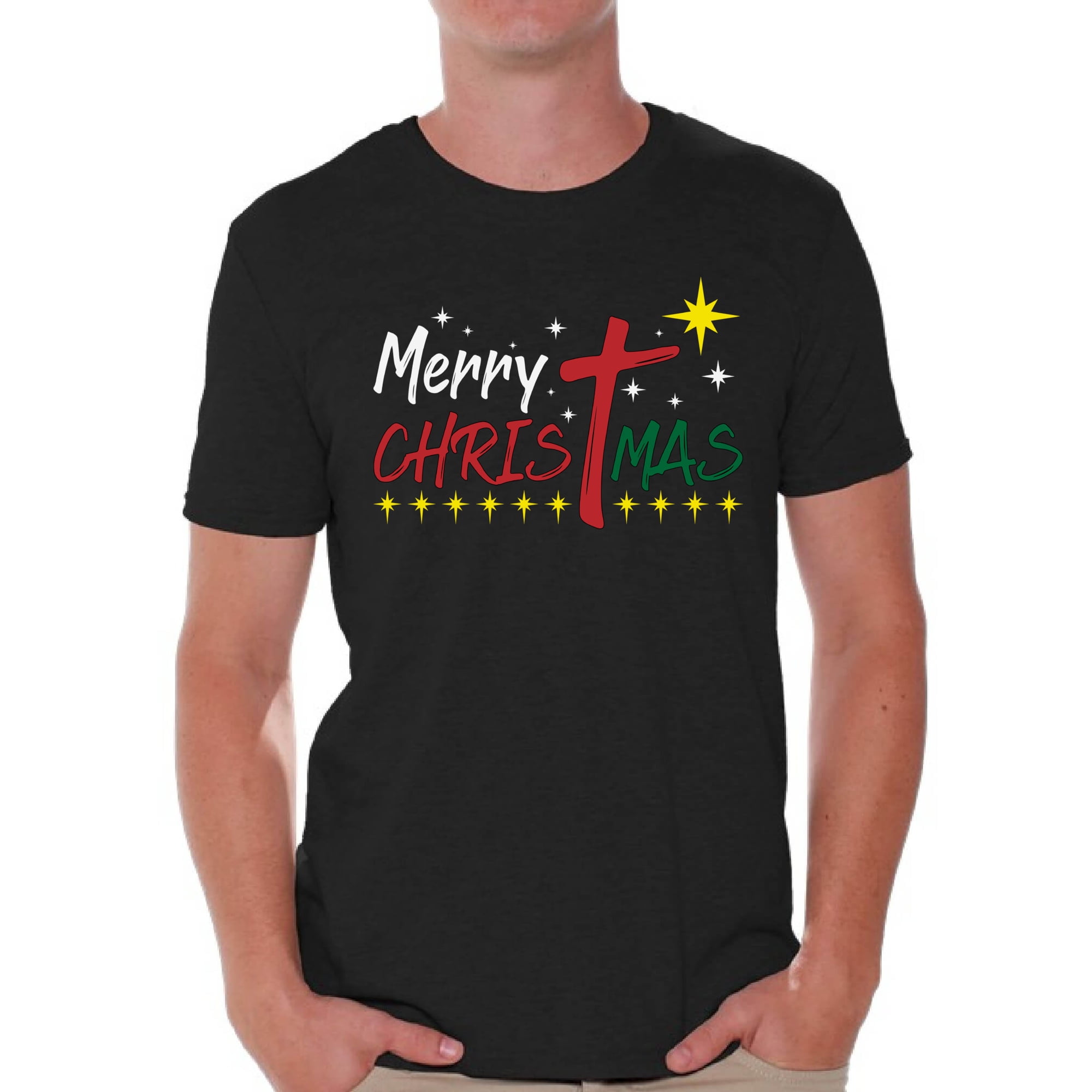 Merry Christmas Men Shirt Christian Shirt for Men Merry Xmas Men's T ...