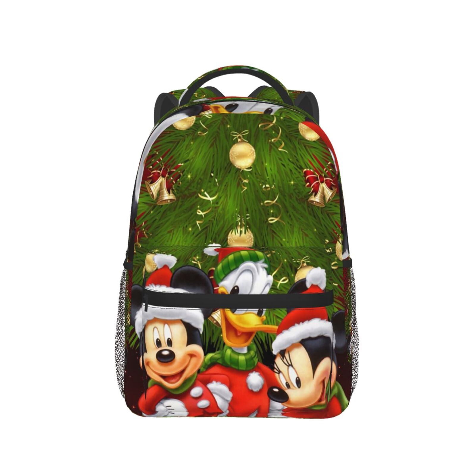 Merry Christmas Mickey Minnie Donald Duck Backpack 15.7 Inch,Travel ...