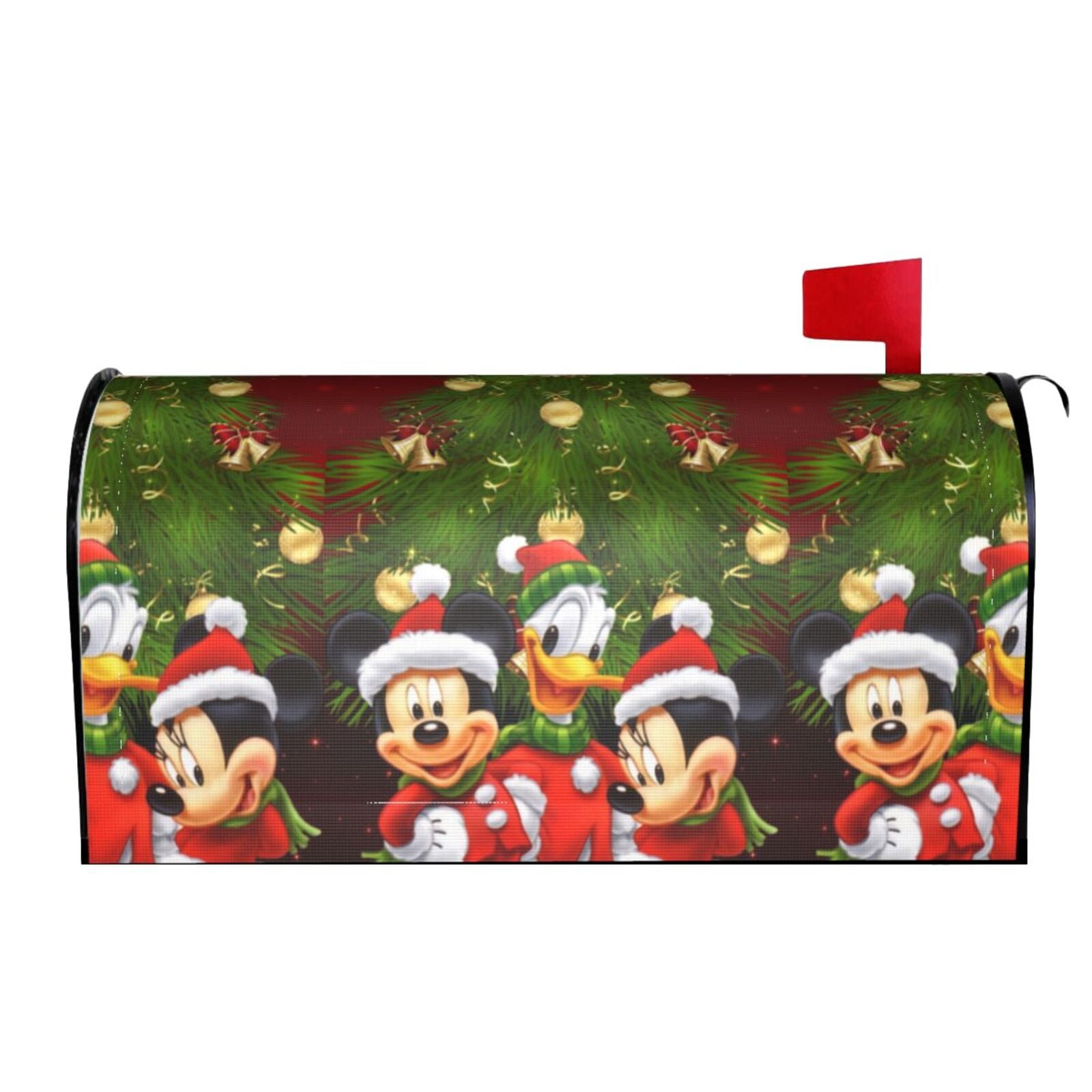 Merry Christmas Mickey Minnie Donald Duck Cartoon Character Mailbox ...