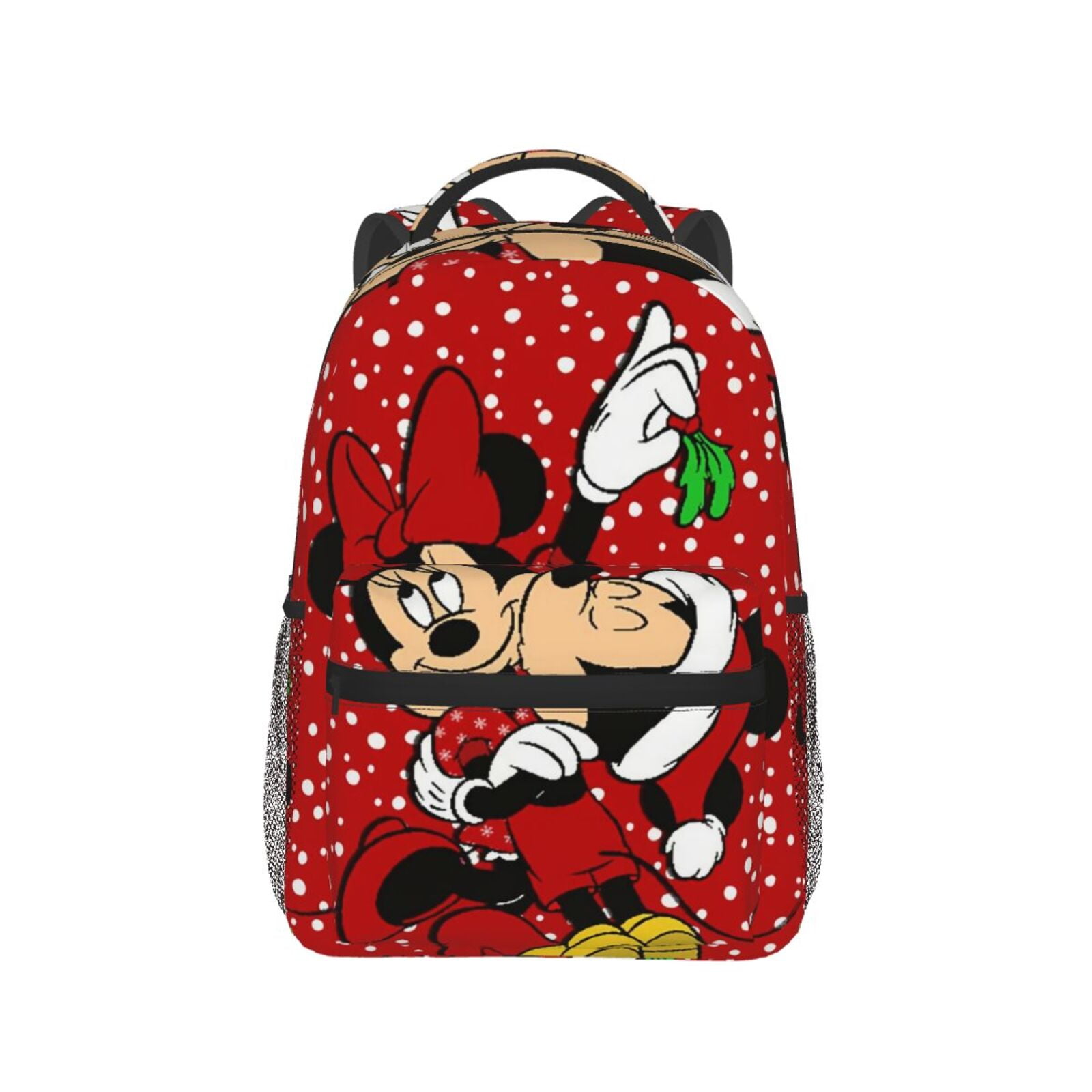 Merry Christmas Mickey & Minnie Red Travel Backpack,Carry On Backpack ...