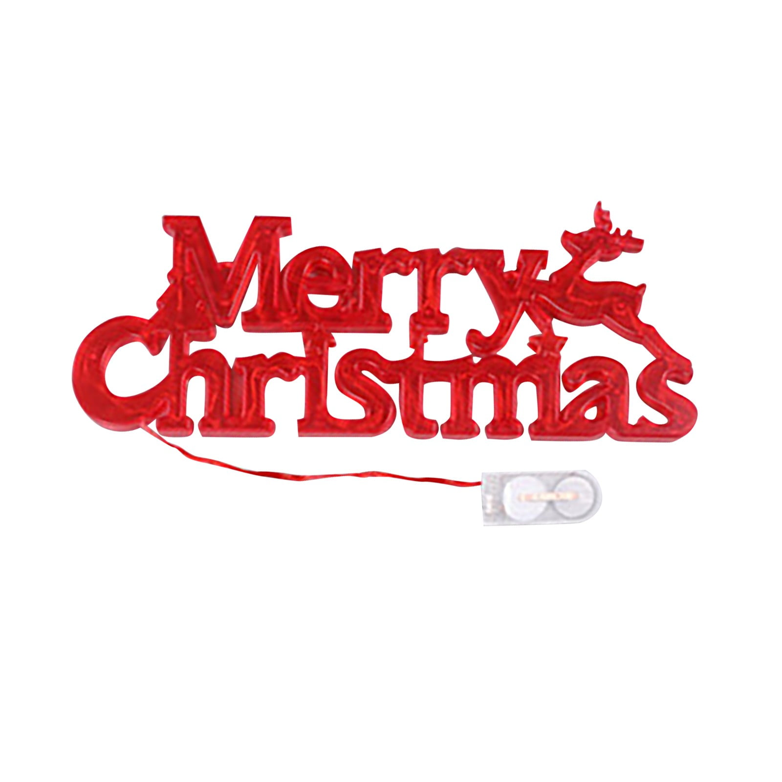 Merry Christmas Modeling Christmas LED Letter Decoration Wreath Decoration Lights Christmas ...