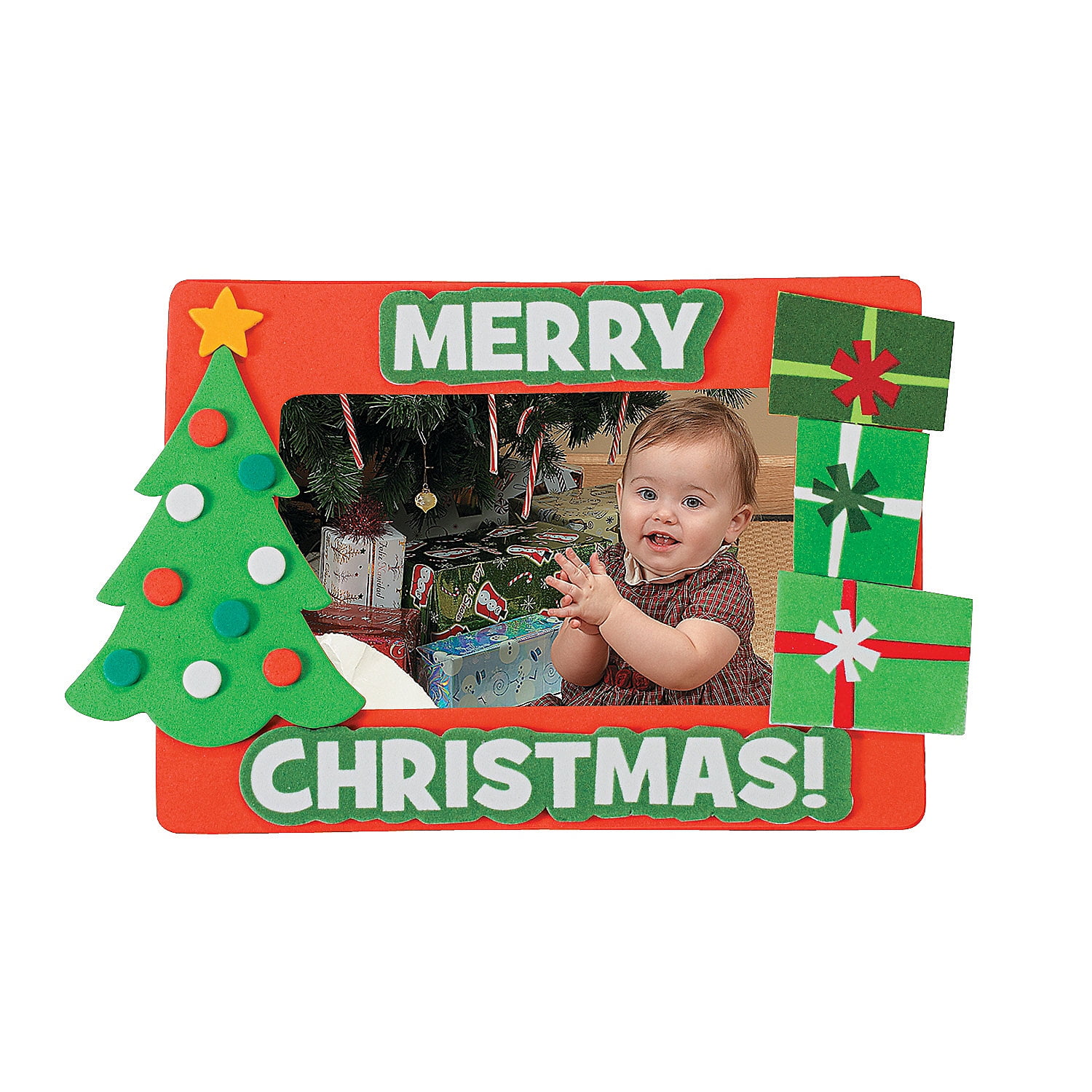 Merry Christmas Picture Frame Magnet Craft Kit, Craft Kits, Frame ...