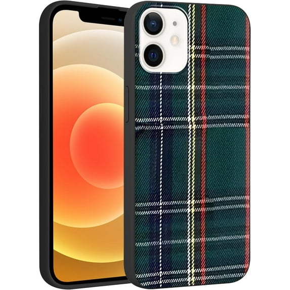 Merry Christmas Plaid Phone Case for iPhone 12 / iPhone 12 Pro 6.1 ...