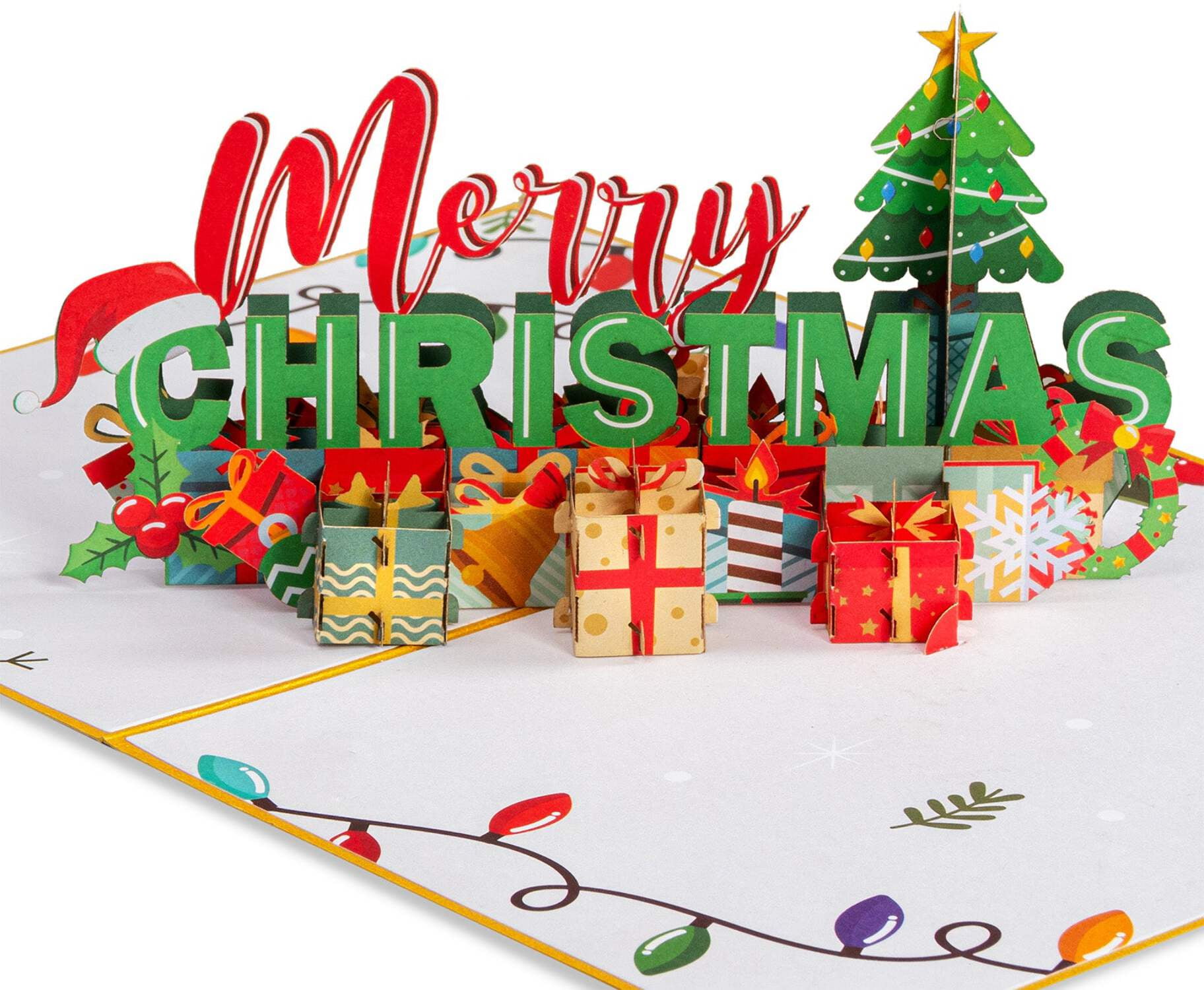 Merry Christmas Pop Up Card - Walmart.com