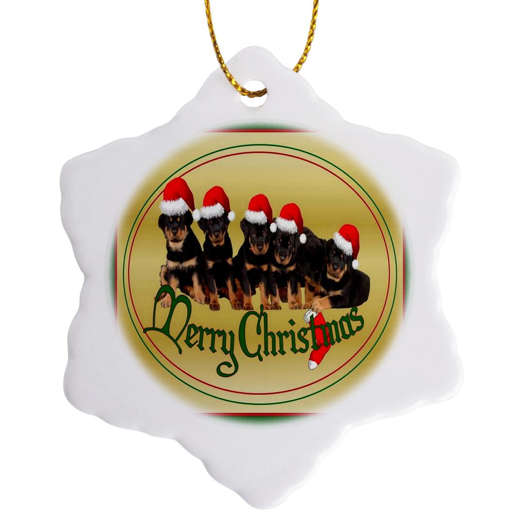 3drose, Merry Christmas - Rottweiler, Rottweilers, Rottie,rottie Owner ...