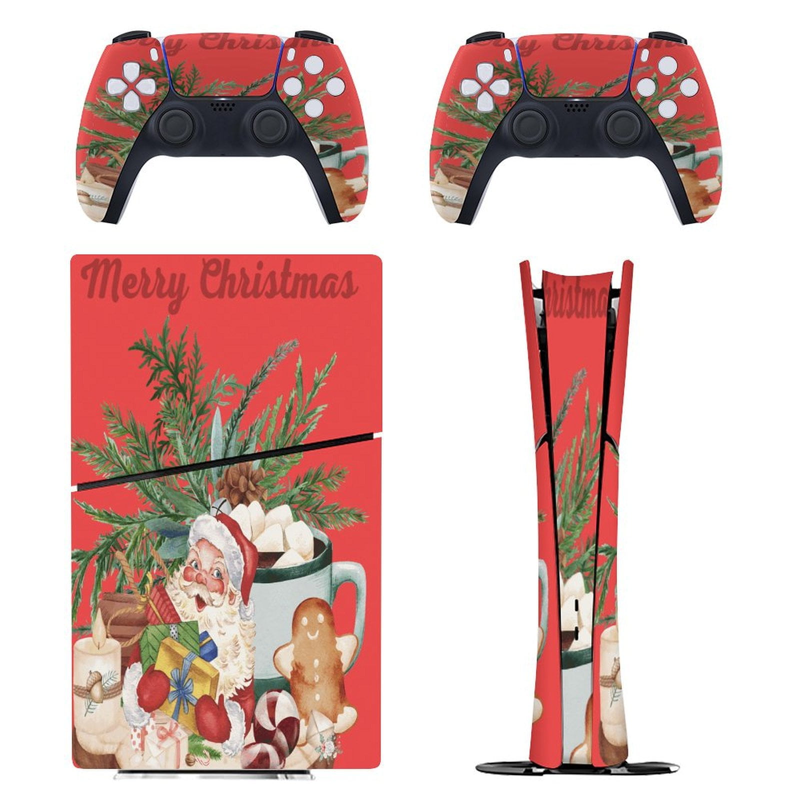 Merry Christmas, Santa Claus, Holidays PS5/PS5 Slim Digital Disc Skin ...