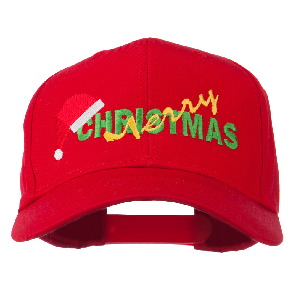 DALIX Xmas Holidays Christmas Tree Ball Cap Embroidered Hat in Red ...