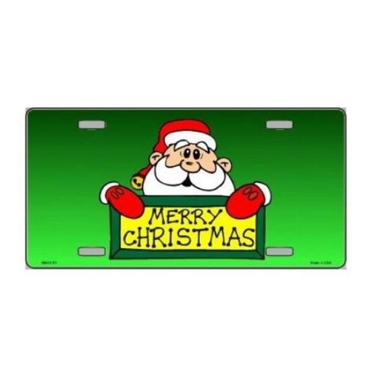 Merry Christmas Santa Metal License Plate - Walmart.com