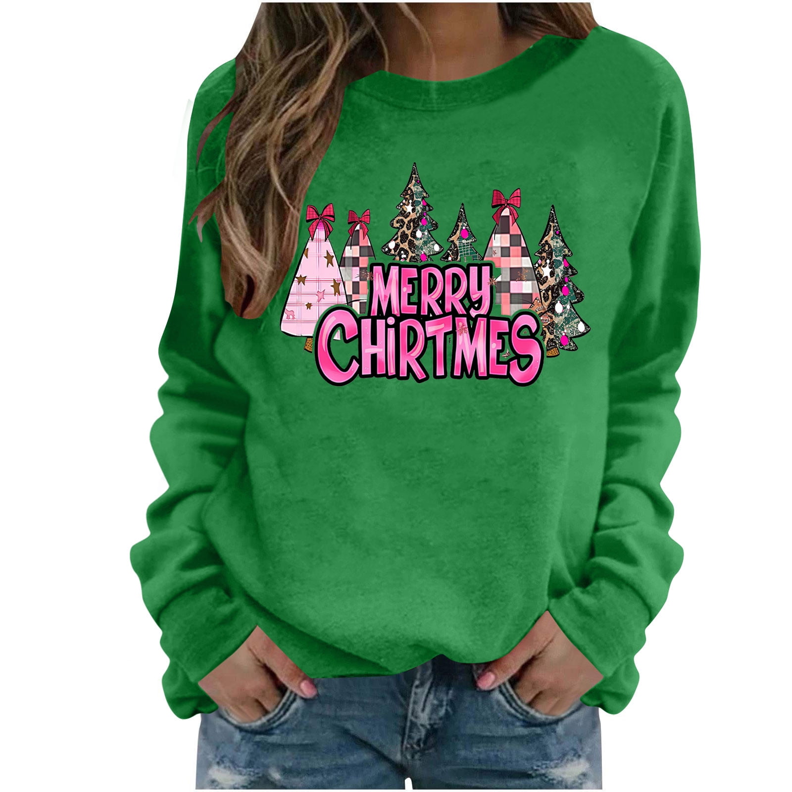 Merry Christmas Shirts : Women Christmas Sequin Outfits Christmas Long ...