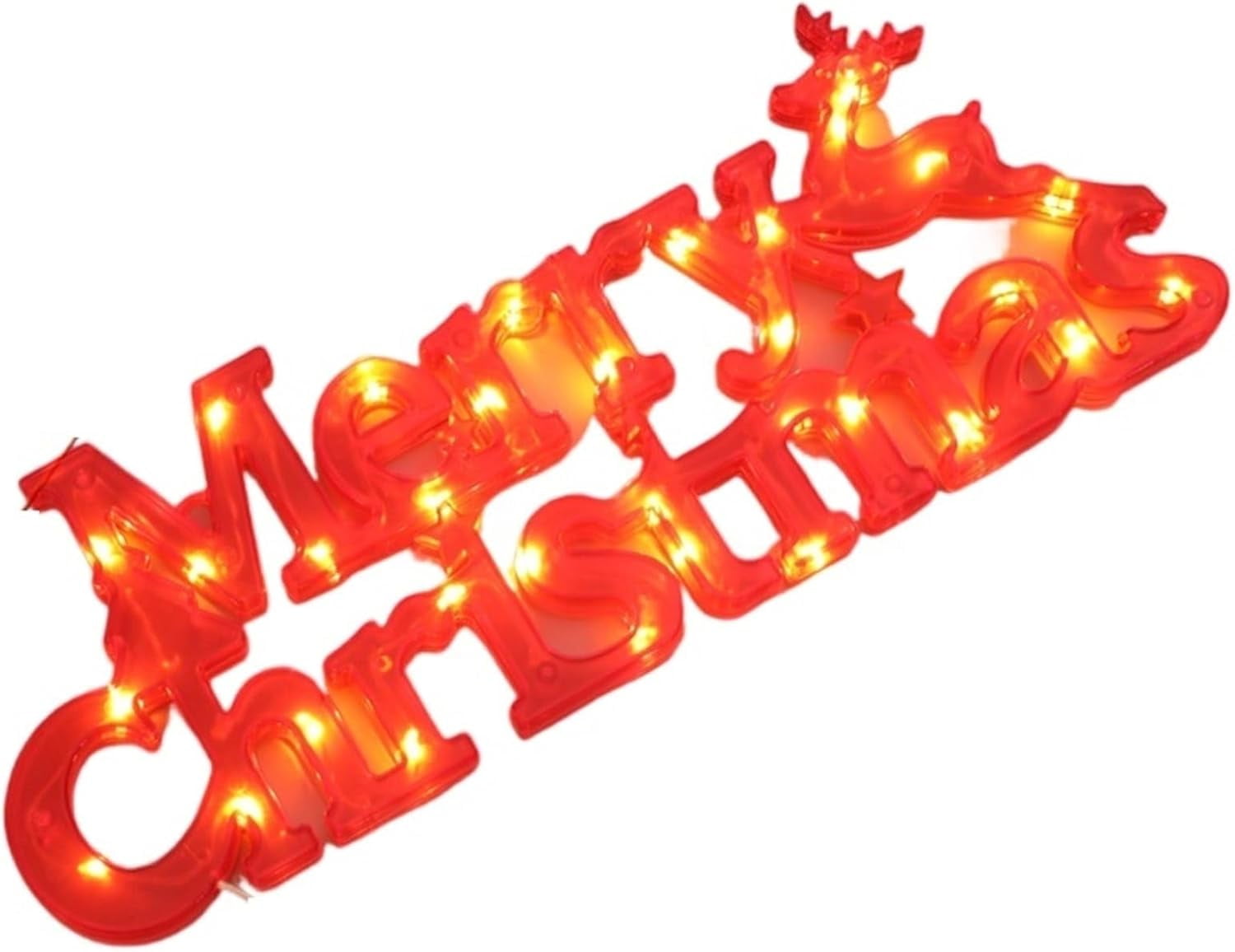Merry Christmas Sign Letters Window Lights Christmas Lighted Hanging ...