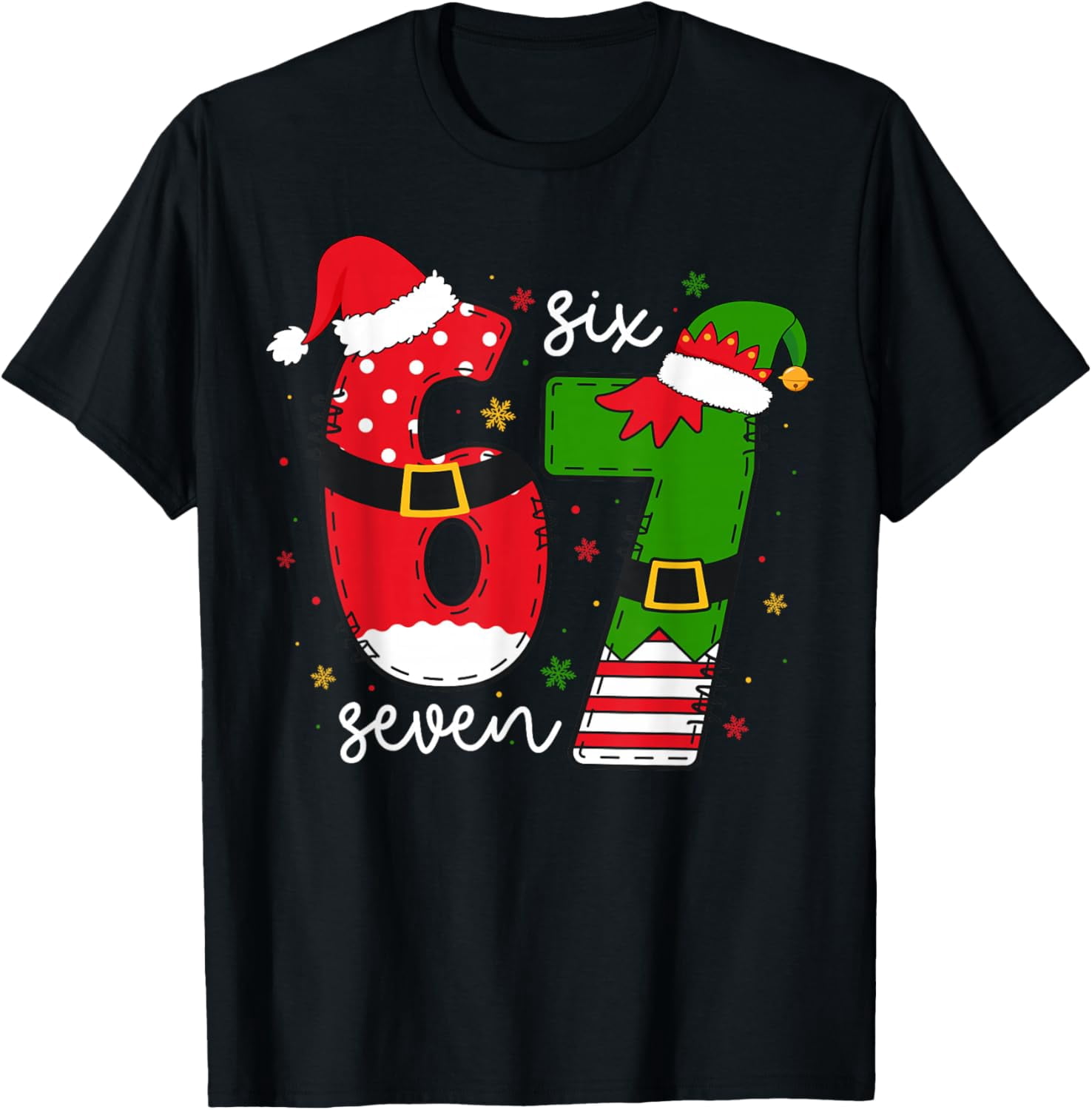 Merry Christmas T-Shirt Festive Holiday Graphic Tee for Men Women ...