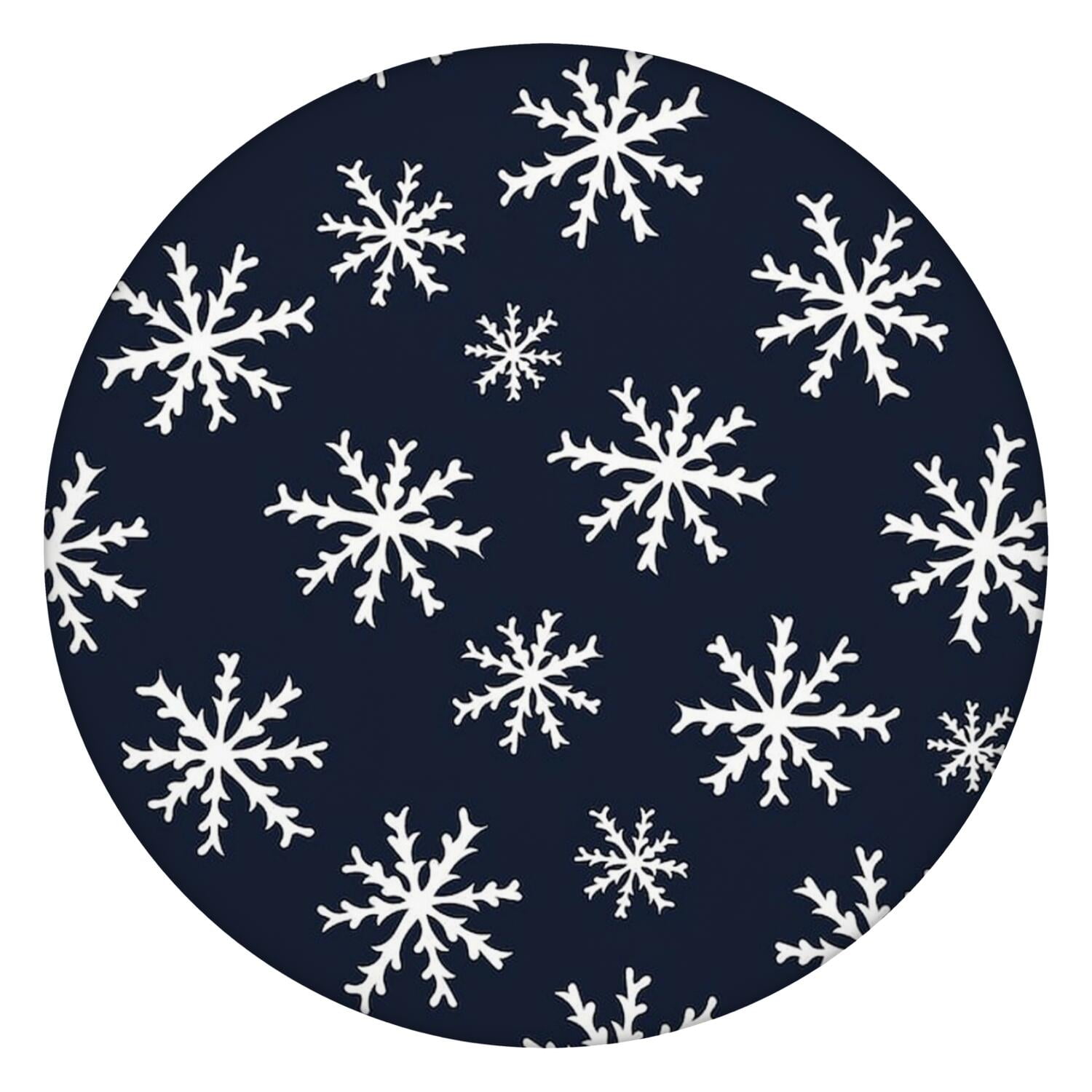 Merry Christmas Themed Round Table Cover, 44 Inch with an All-Around ...