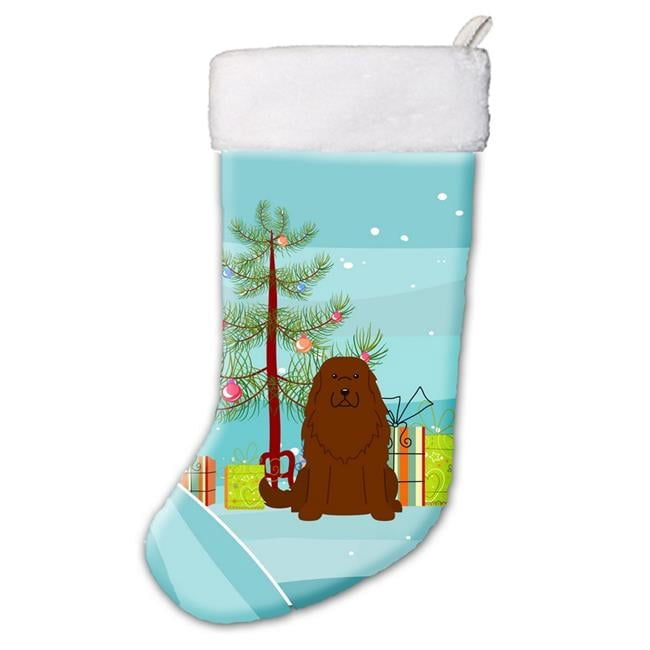 Merry Christmas Tree Caucasian Shepherd Dog Christmas Stocking ...