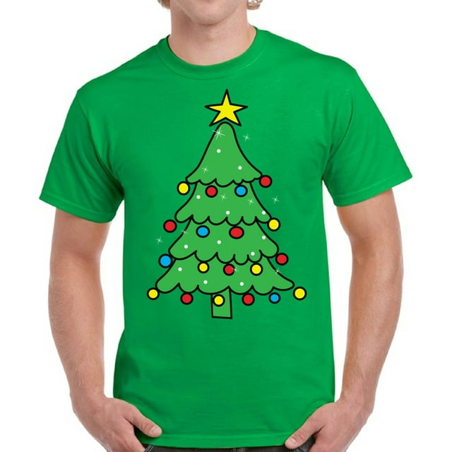 Merry Christmas Tree Christmas T Shirt for Men - S M L XL 2XL 3XL 4XL ...