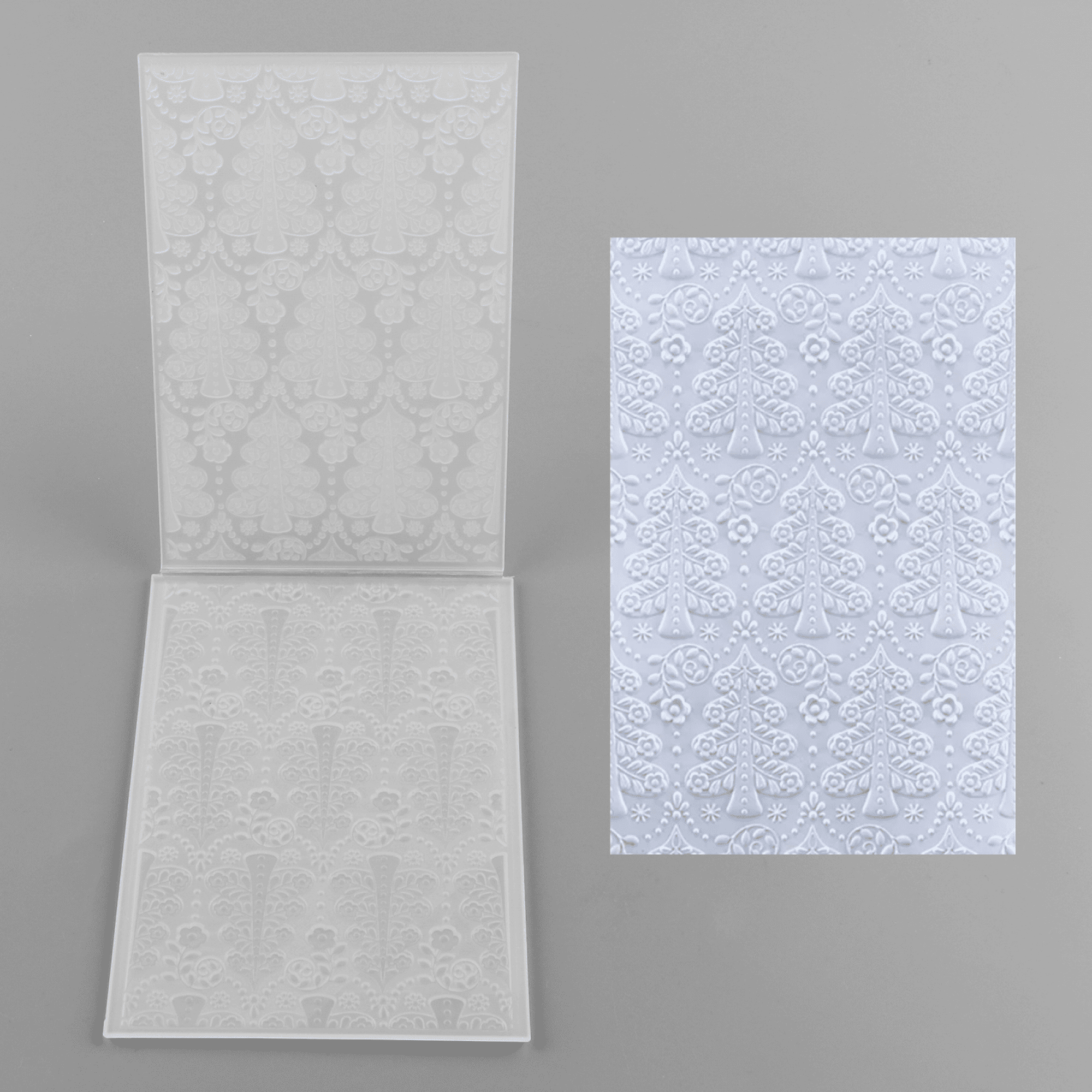 Merry Christmas Tree Flower 3D Embossing Folder for Card Making ...