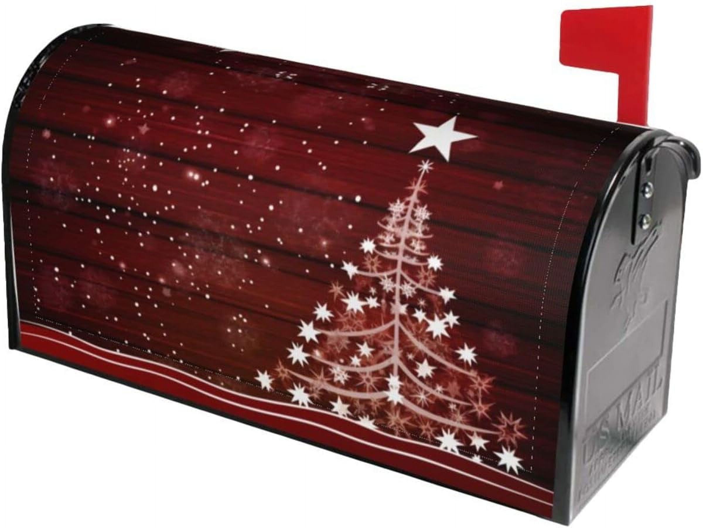 Merry Christmas Tree Winter Snowflake Pine Red Christmas Tree Wood ...