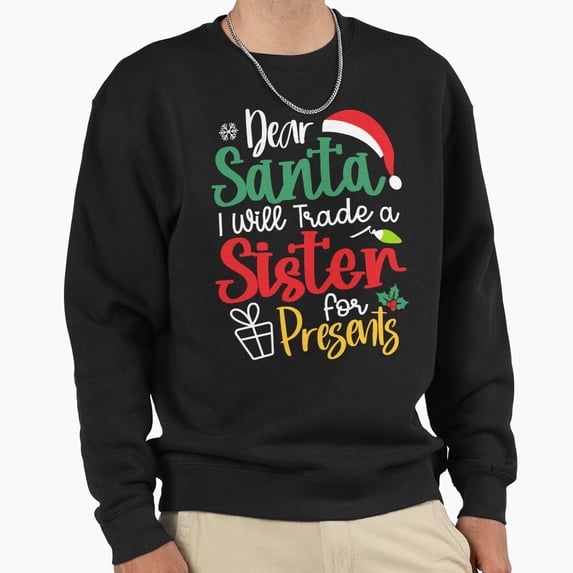 Merry Christmas Unisex Sweatshirt Funny Retro Vintage Holiday Graphic ...