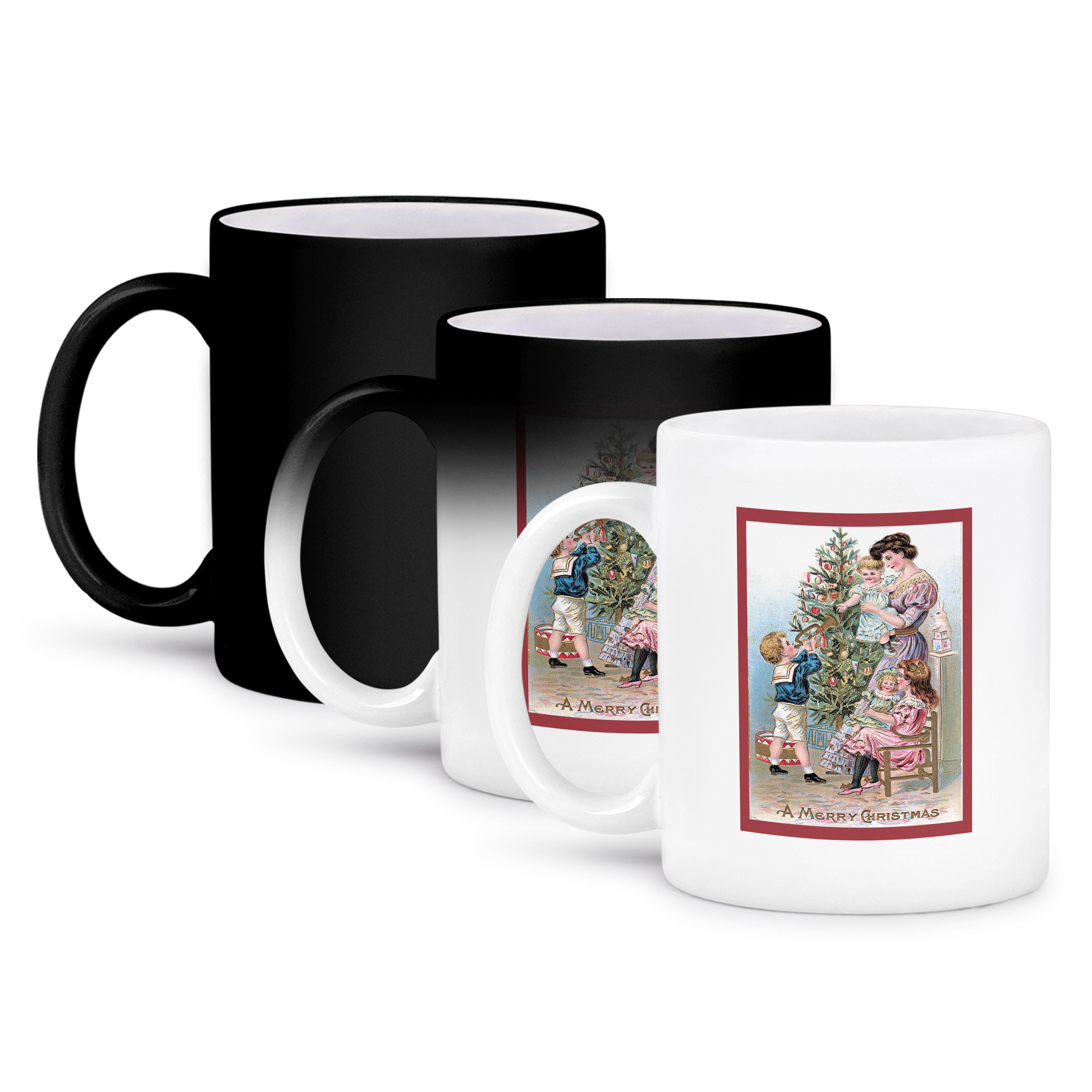 3dRose, Merry Christmas Victorian Mother and Children with a Christmas ...