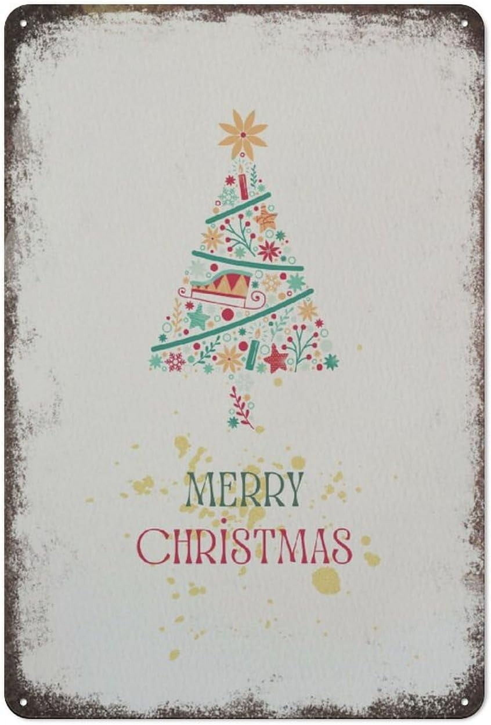 Merry Christmas Wall Art Holiday Christmas Poster Christmas Art Holid ...