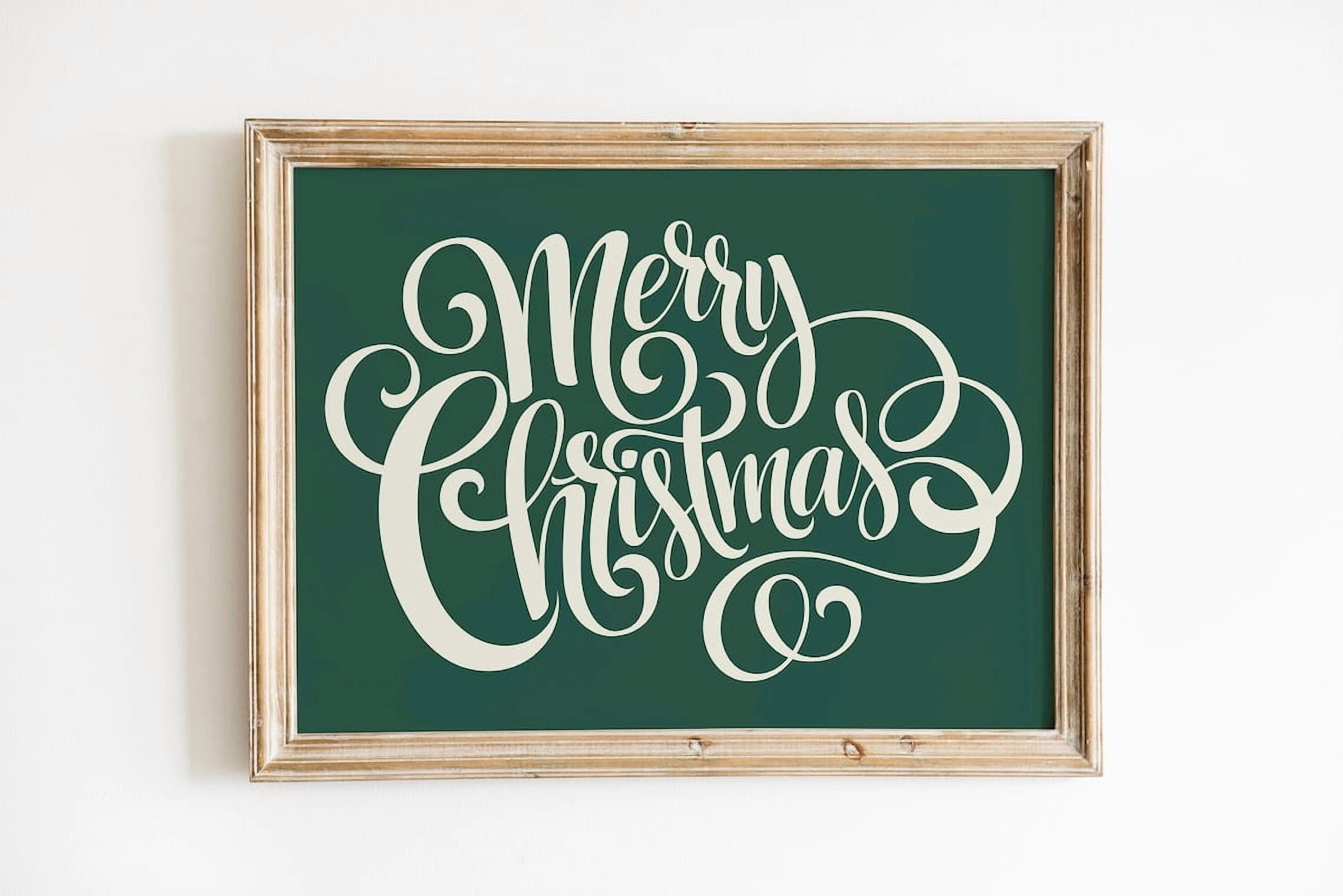 Merry Christmas Wall Art, Merry Christmas Print, Christmas Wall Art ...