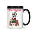 Merry Christmas Woofmas Xmas Noel Siberian Husky Elf Candy Cane Snow ...
