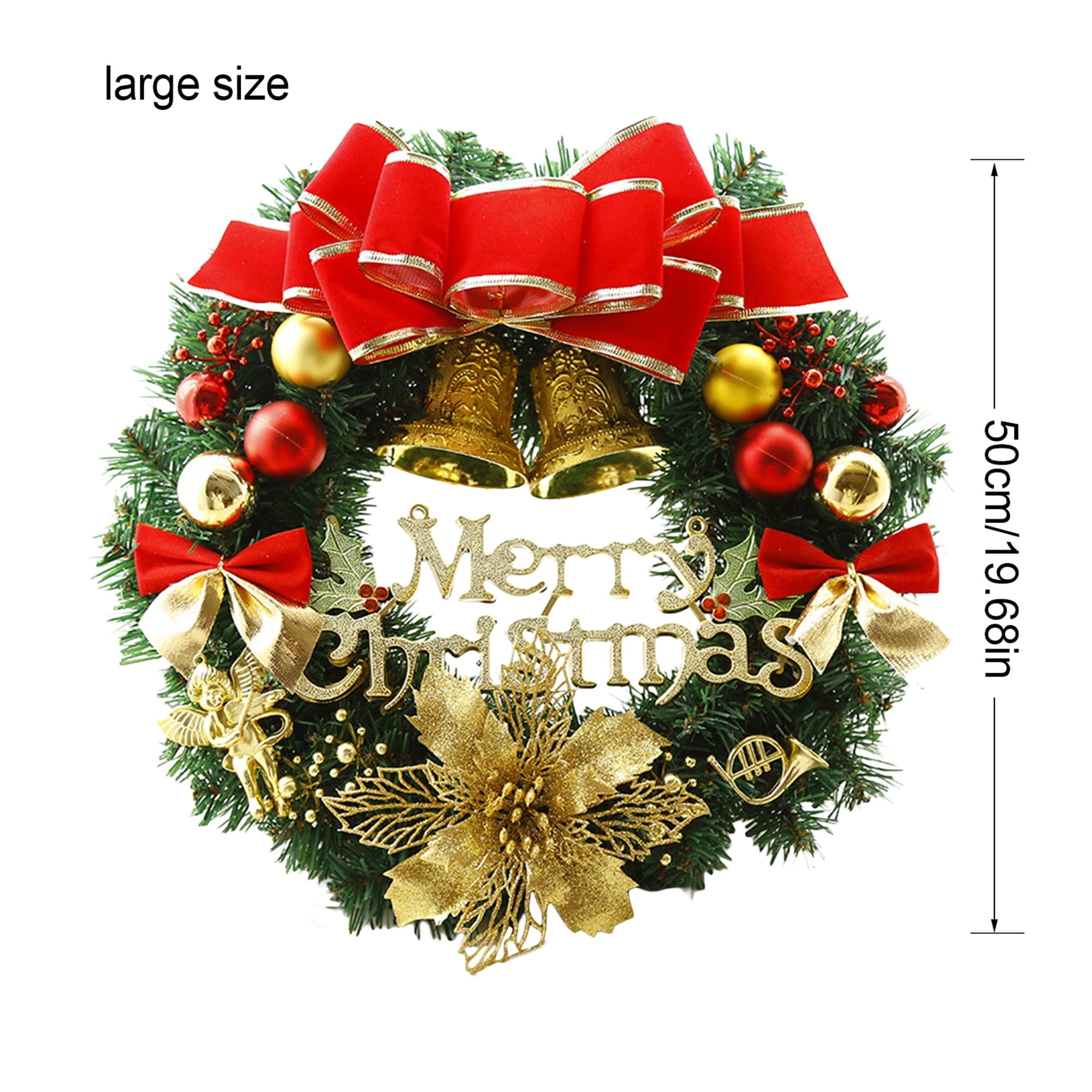 Merry Christmas Wreaths for Front Door Gorgeous Holiday Wreath Garland ...