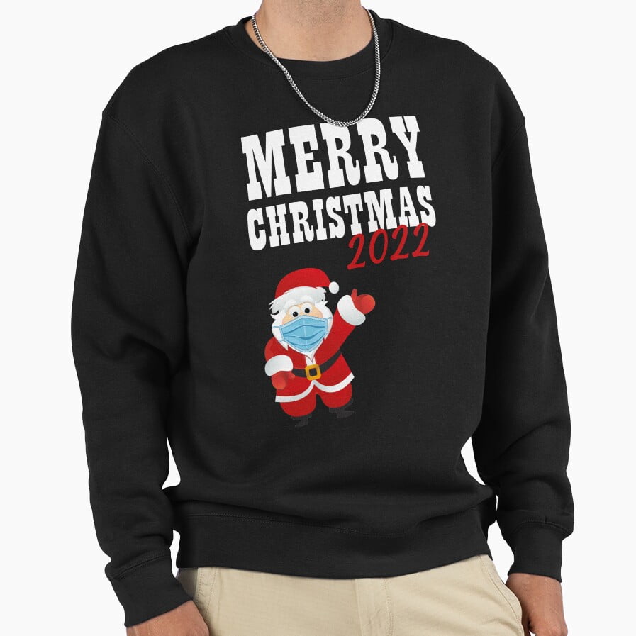 Merry Christmas Yall Masked St. Nick Unisex Sweatshirt Funny Retro ...