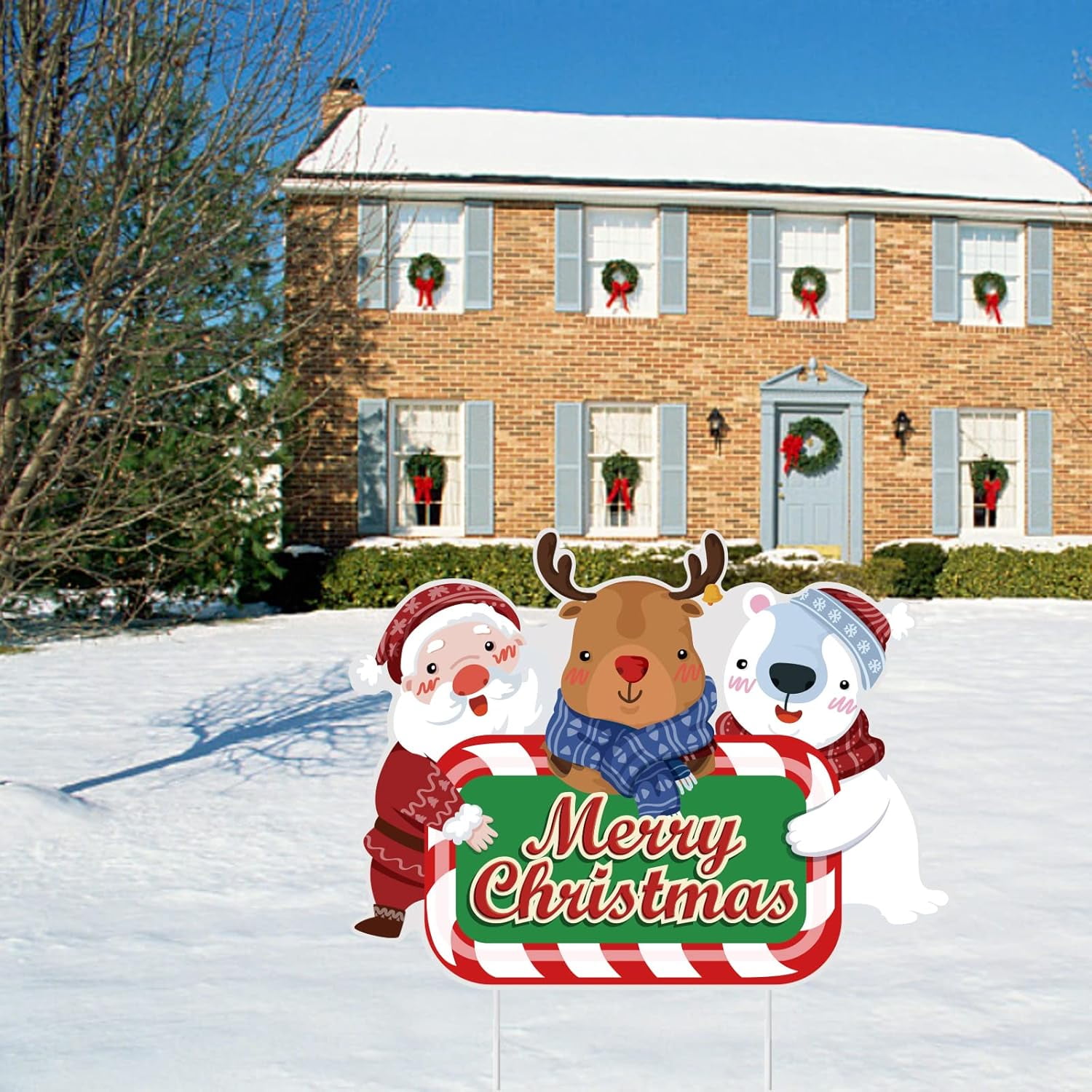 Merry Christmas Yard Signs Christmas Decorations Outdoor Indoor Yard ...