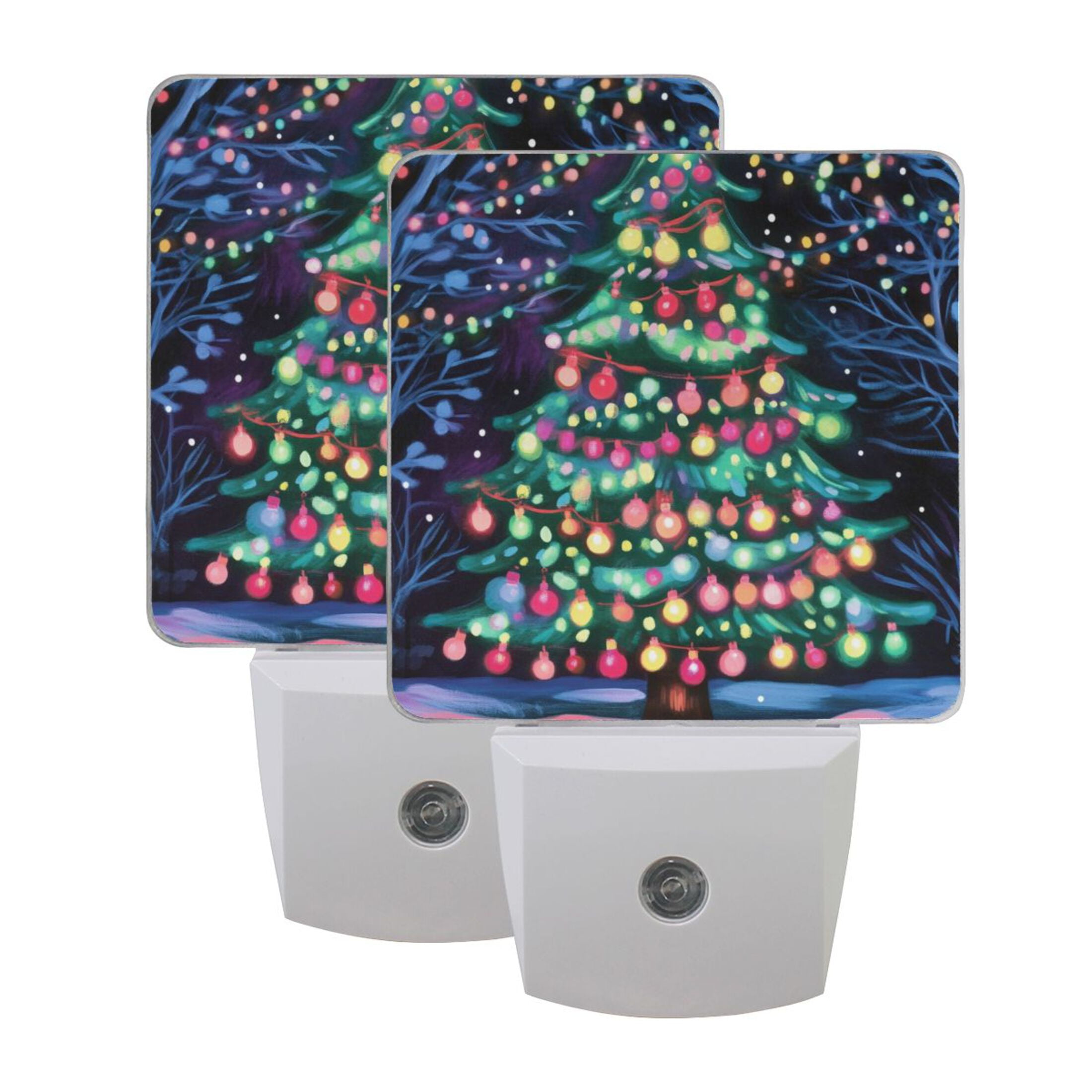 Merry Christmas with Christmas Tree LED Night Light with Smart Sensor ...