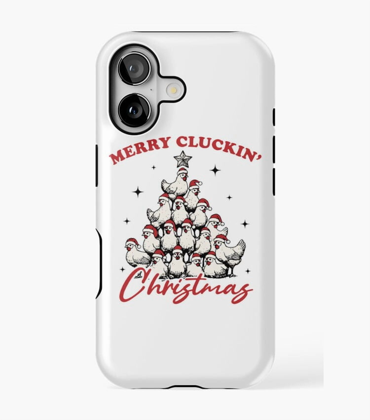 Merry Cluckin Christmas Funny Chicken Protective Case for iPhone 11 to ...