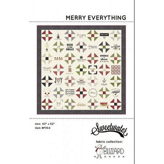 Merry Everything Quilt Pattern by Sweetwater - Walmart.com