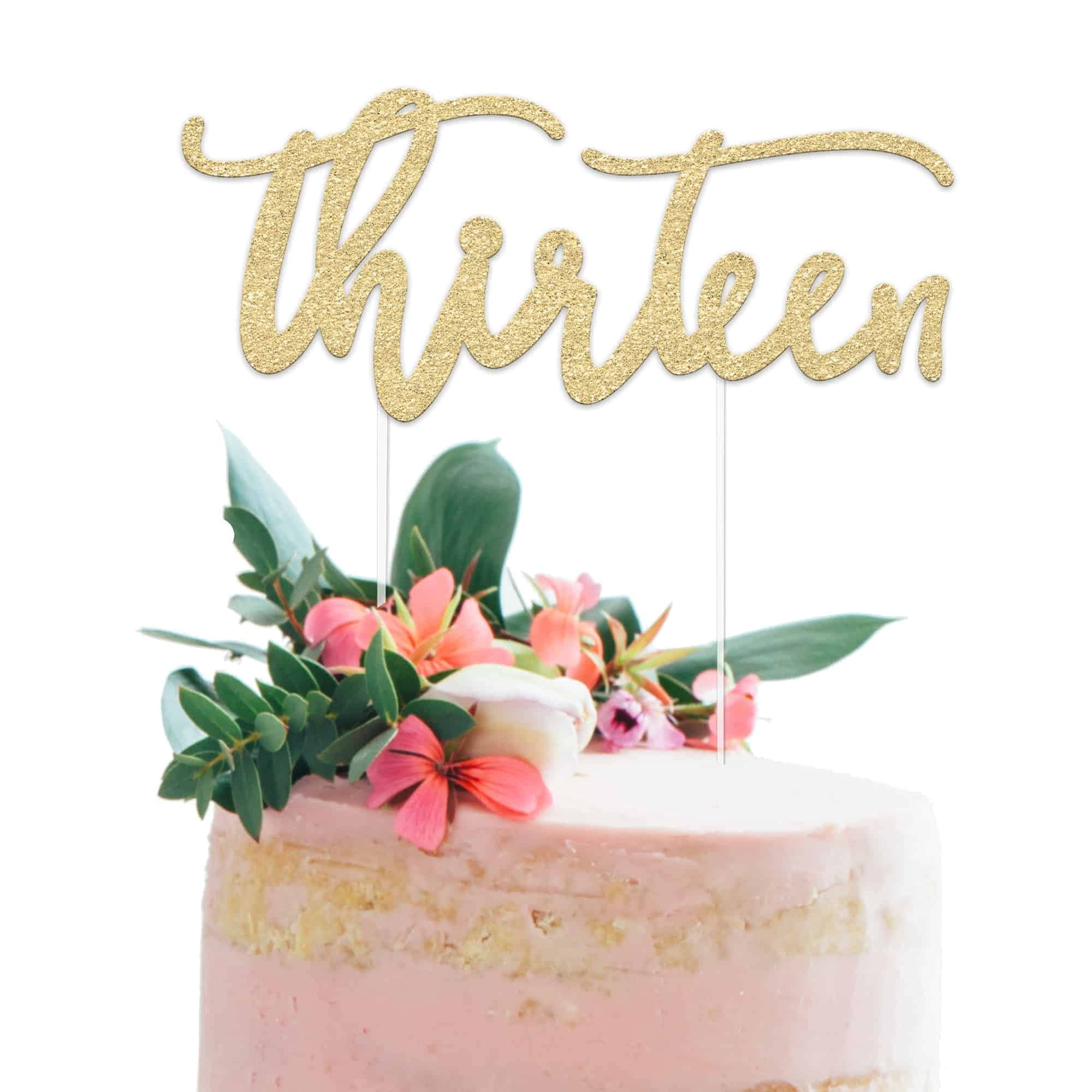 Merry Expressions 13 Birthday DEF29 Cake Topper - 13th Birthday ...