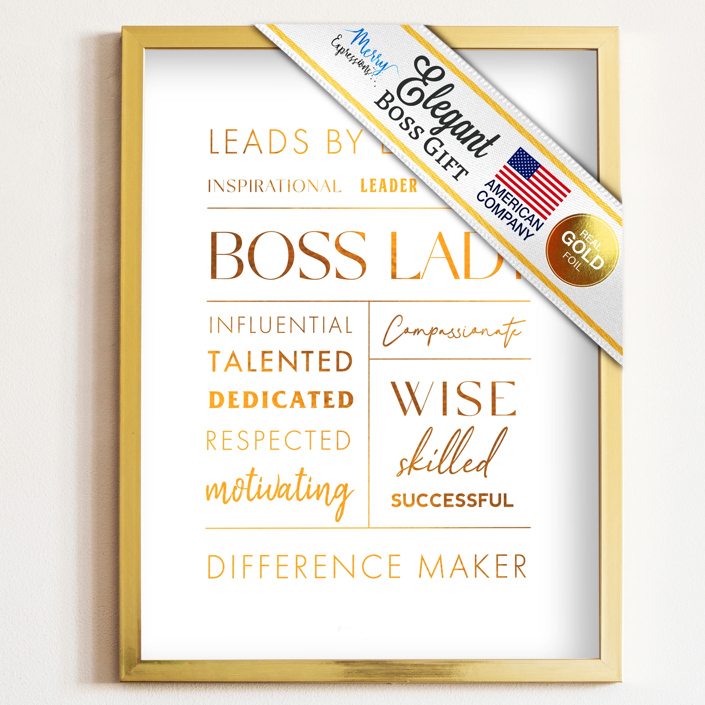 Merry Expressions - Boss Lady Desk and Wall Art - Retirement Gift, Boss ...