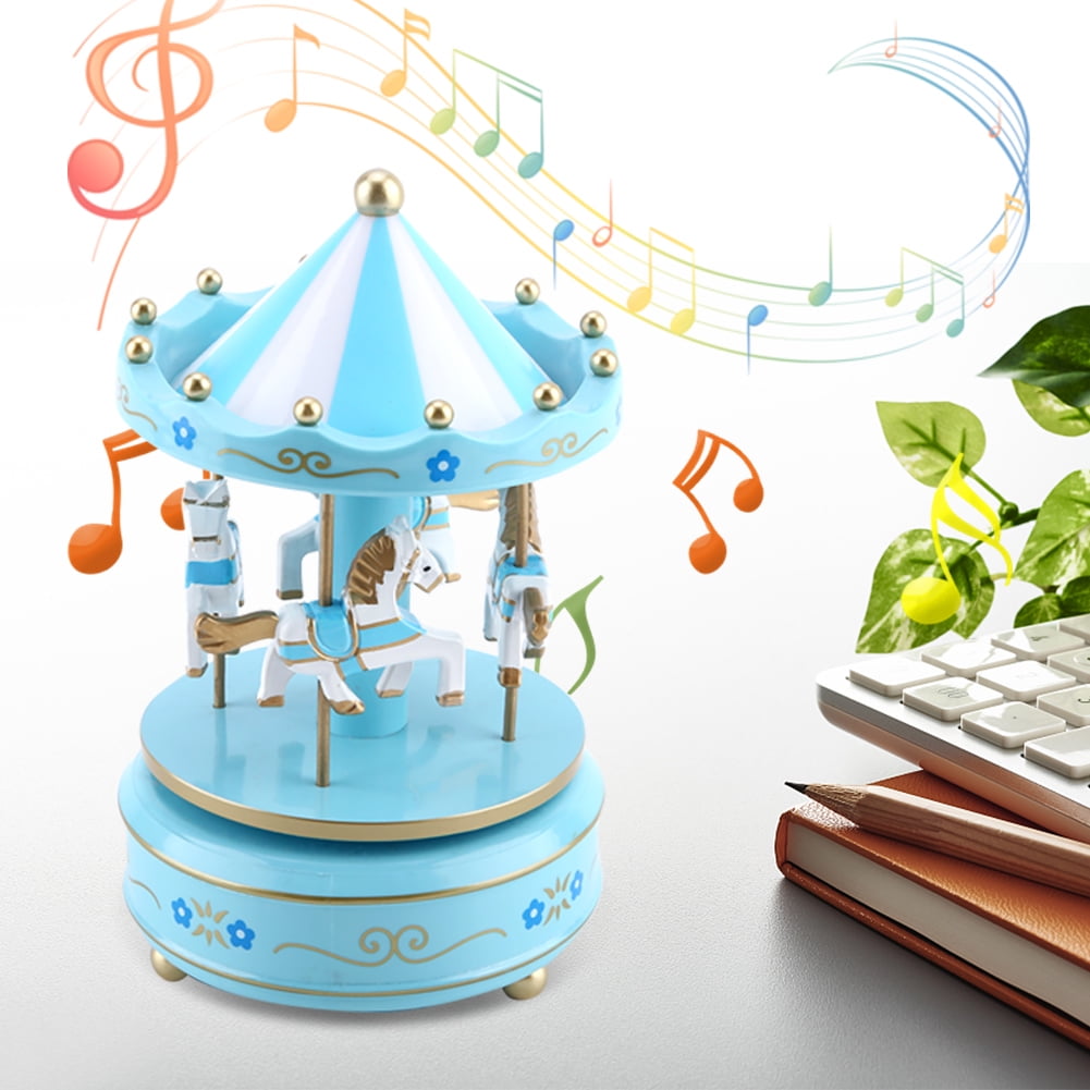 Merry GO Round Music Box Carousel Gift Christmas Wedding Birthday Gift ...