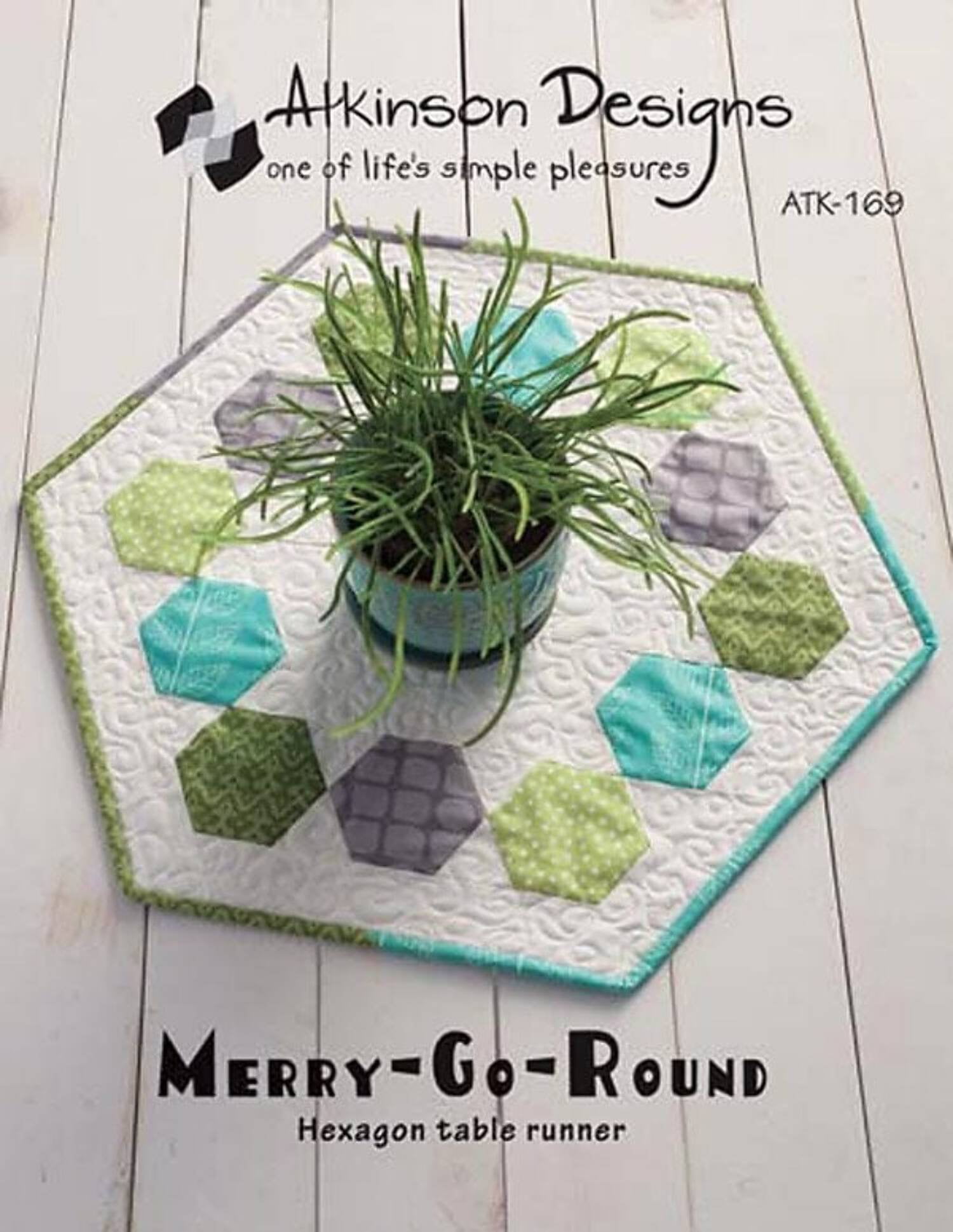 Merry-Go-Round Hexagon Table Runner by Atkinson Designs - Walmart.com