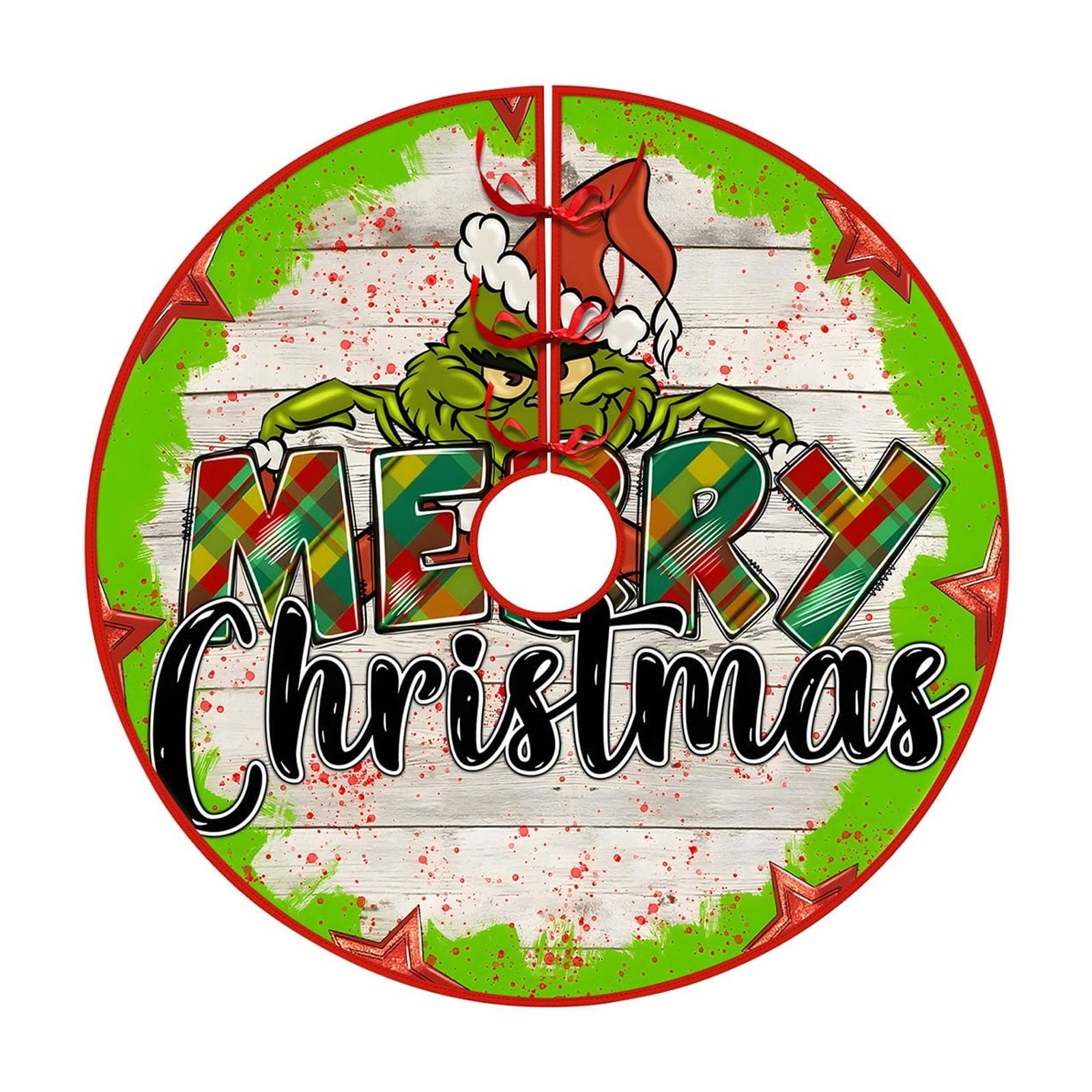 Merry Greenchmas! Grinch Christmas Decorations Festive Christmas Tree ...