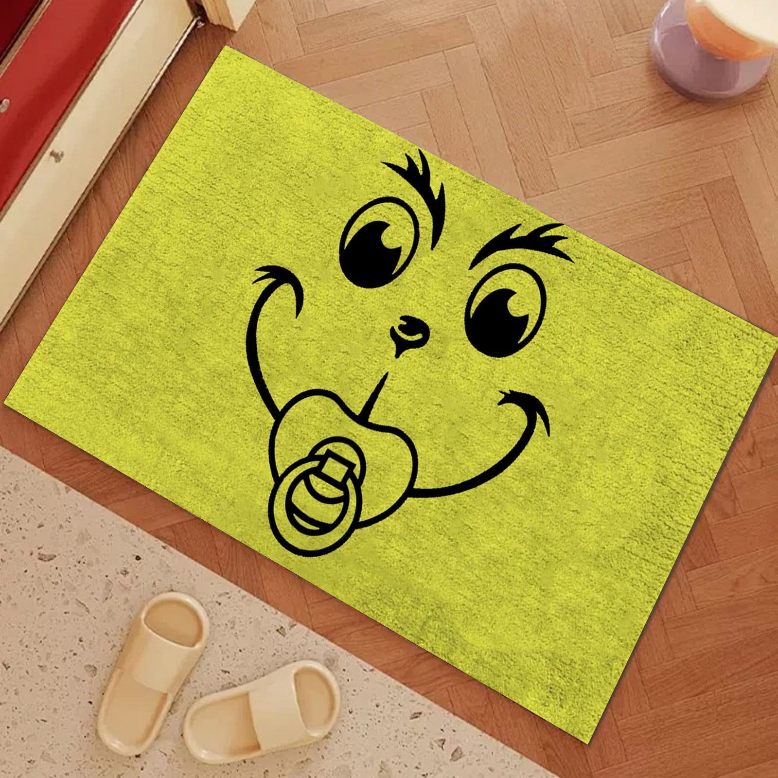 Merry Grinch Door Mat Outdoor, Grinch Christmas Door Mat, Grinch ...