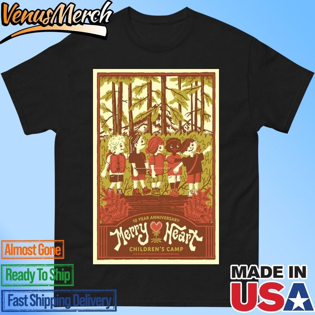 Merry Heart 10 Year Anniversary Childrens Camp Tour Poster Shirt ...